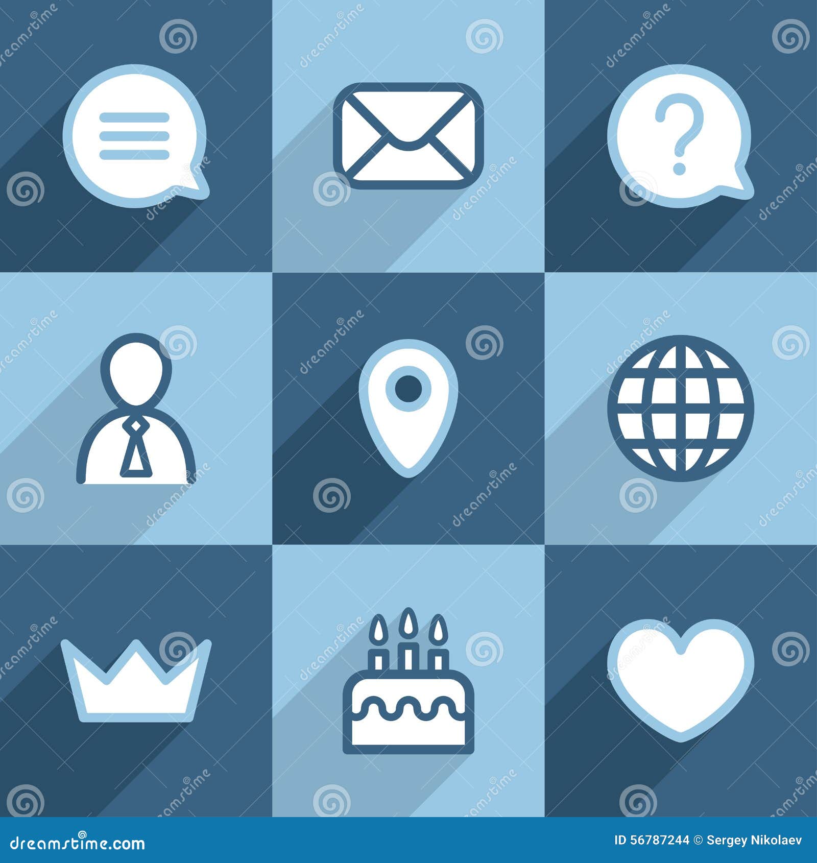 Set of flat line icons stock vector. Illustration of design - 56787244
