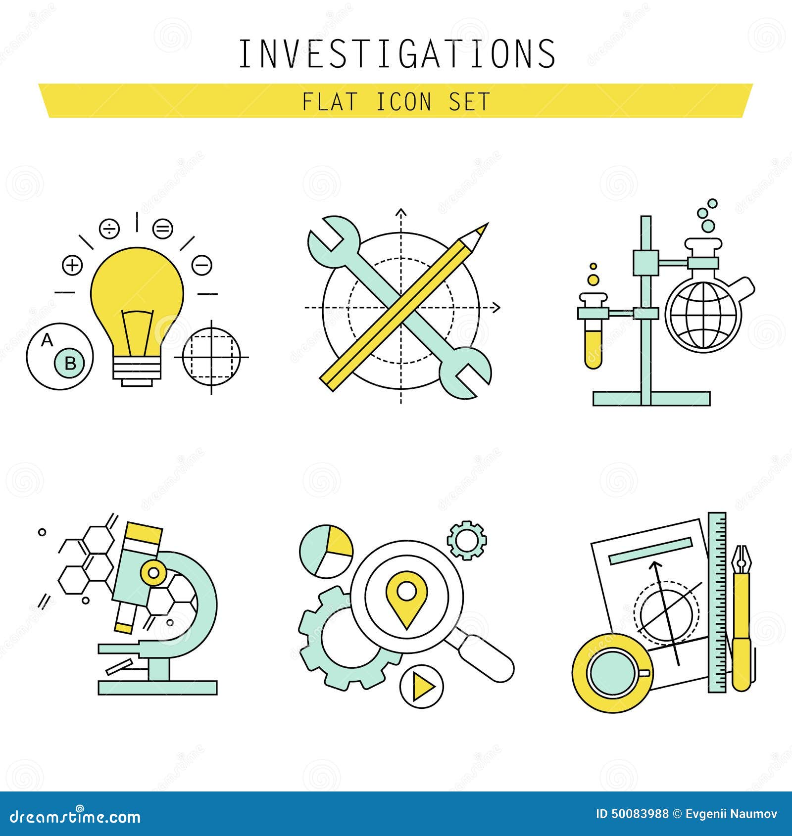 Set of Flat Line Icons for Web Development. Icons Stock Vector ...