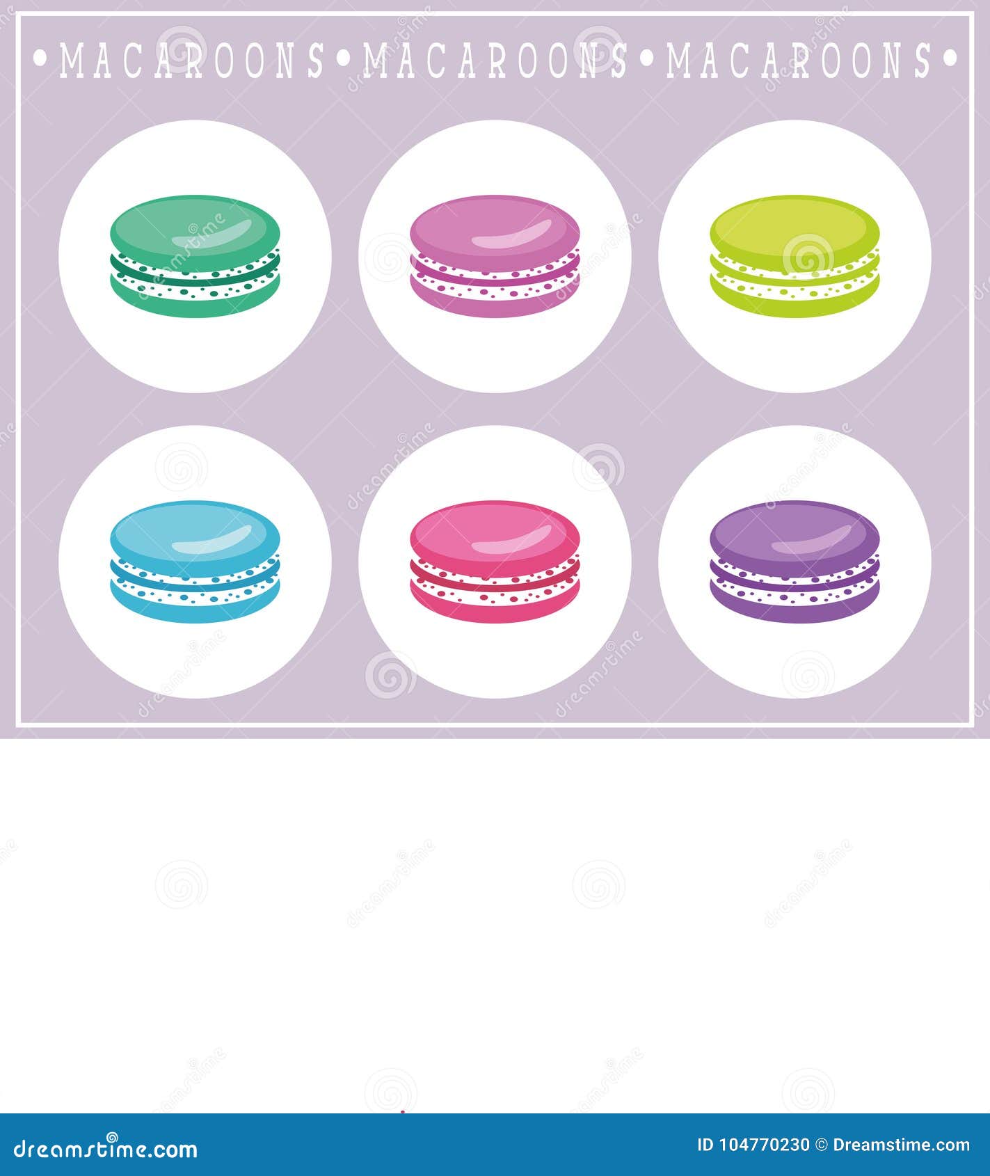 Macarons, Bakery And Dessert Shop Logo, Sign, Emblem, Flat Vector ...