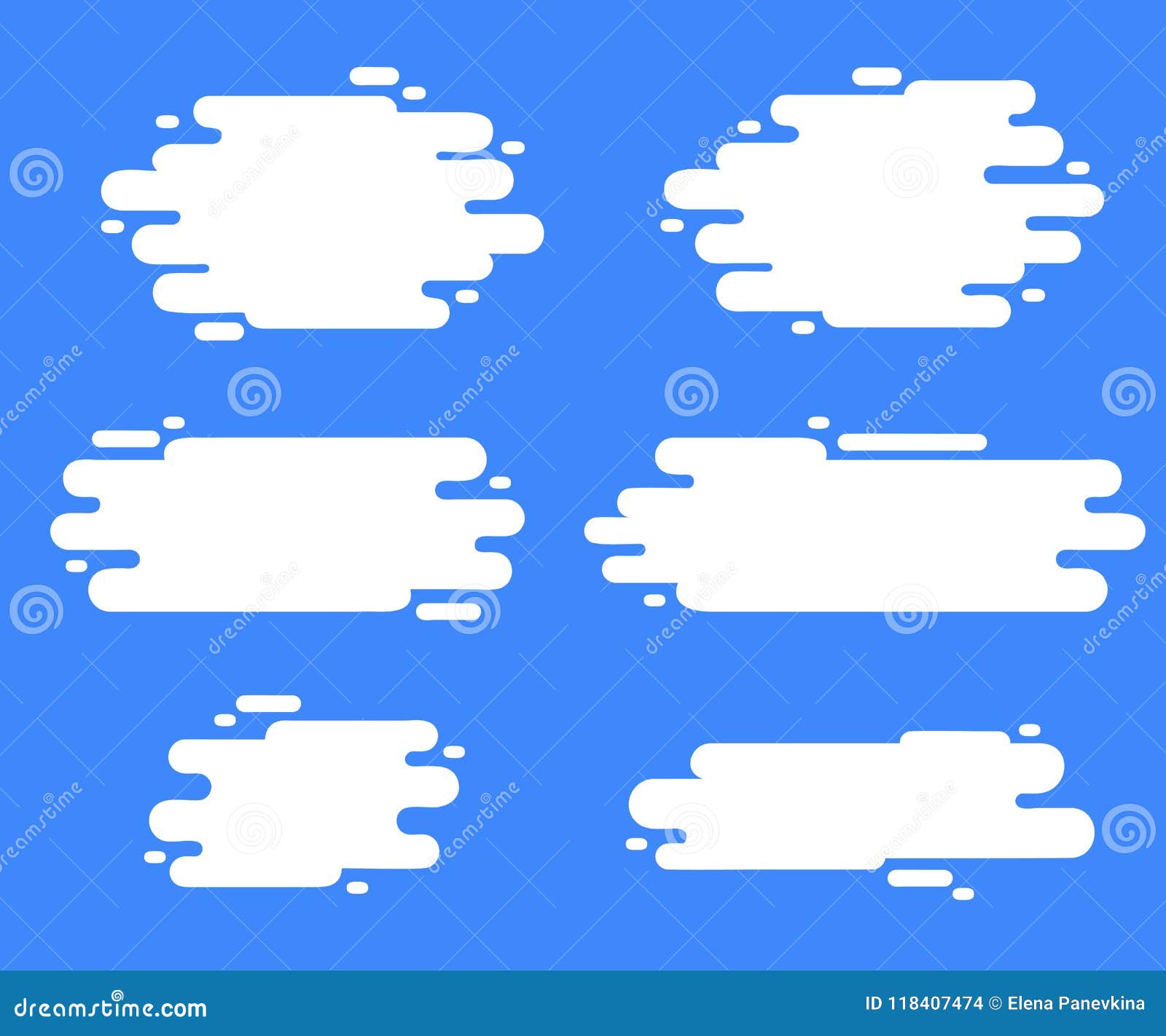 Set of Flat Style Rounded Modern Backgrounds, Banners Stock Vector ...