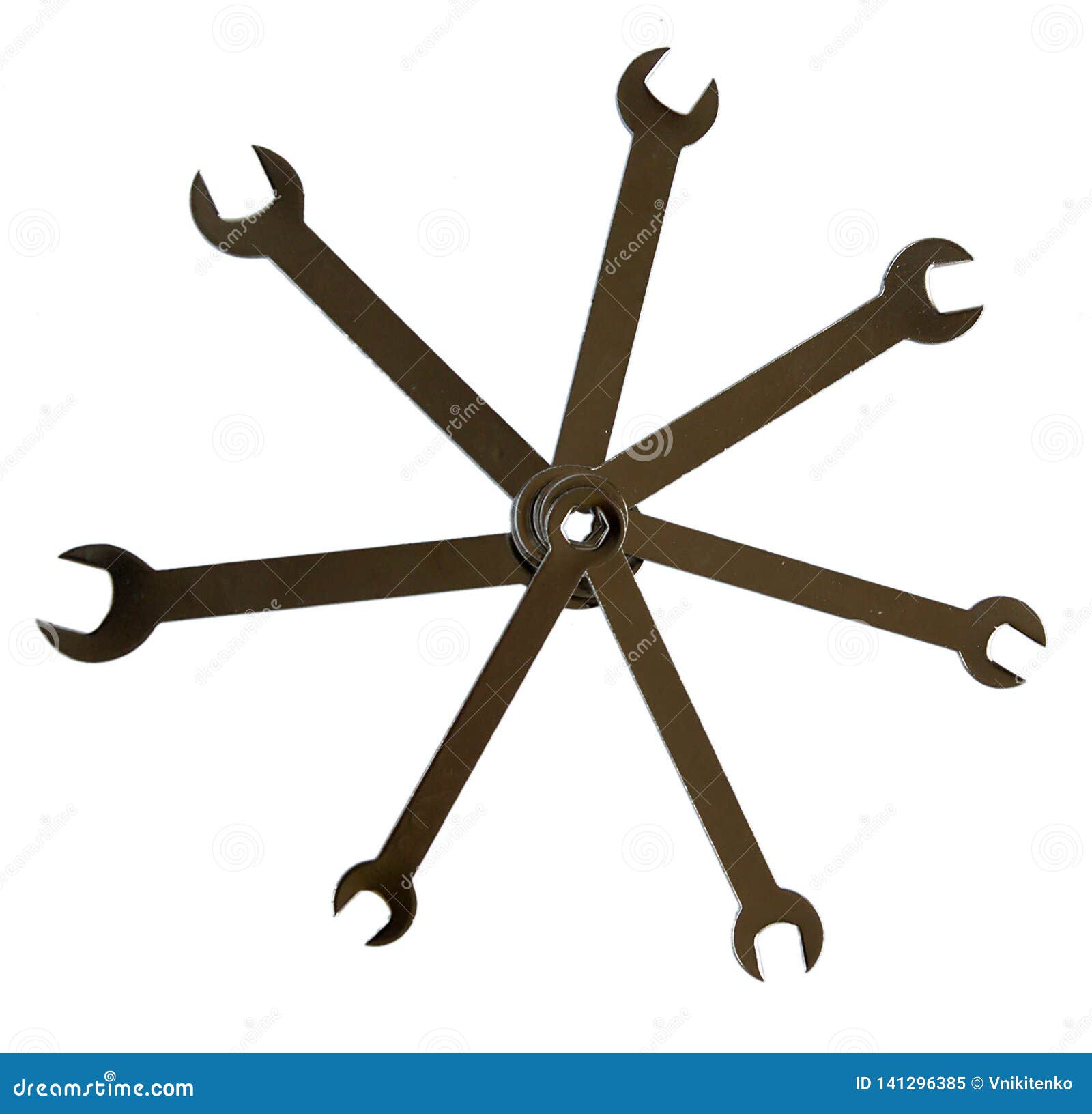 A set of flat wrenches stock image. Image of bolt, steel - 141296385
