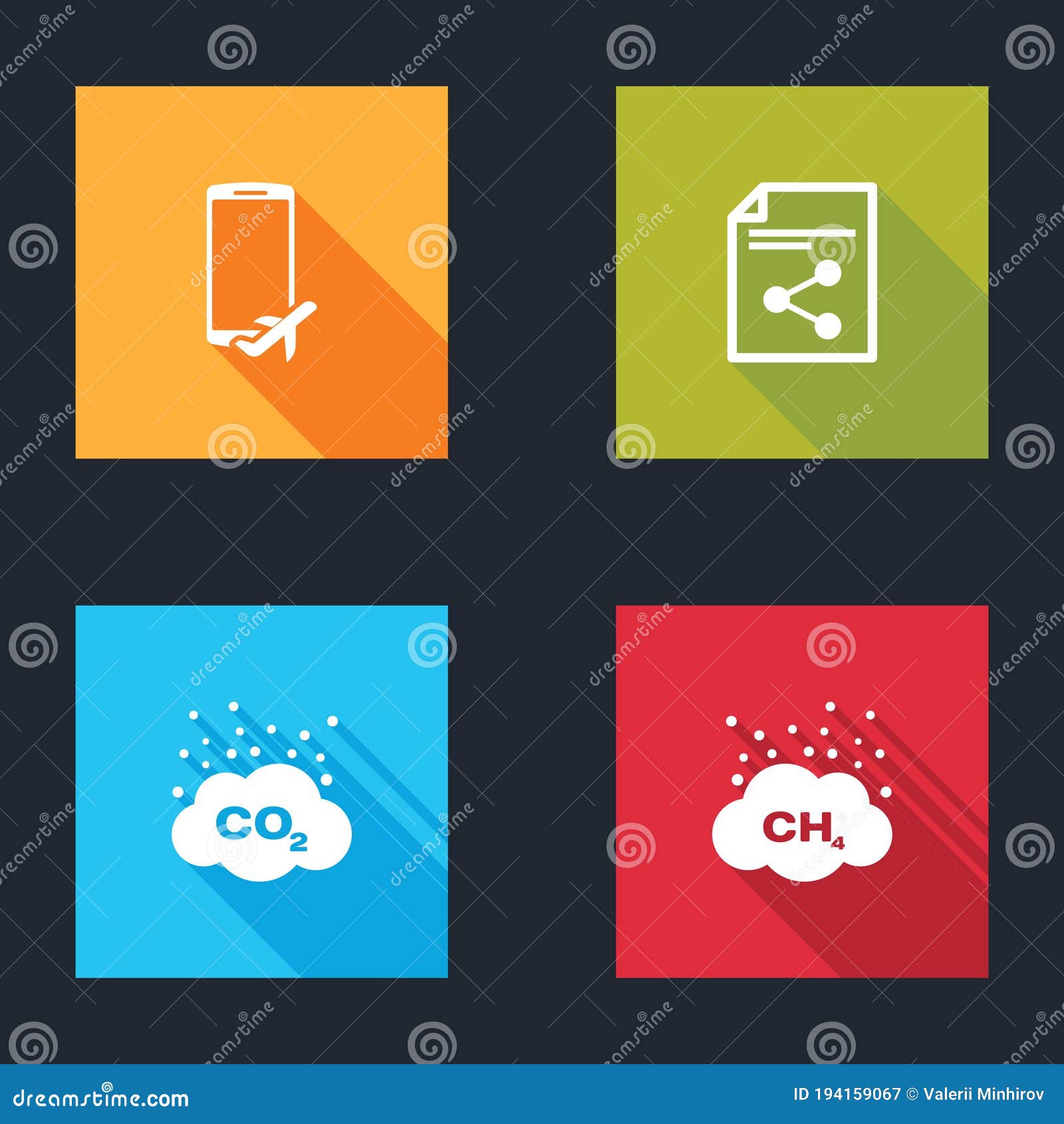 Set Flight Mode in the Mobile, Share File, CO2 Emissions Cloud and ...