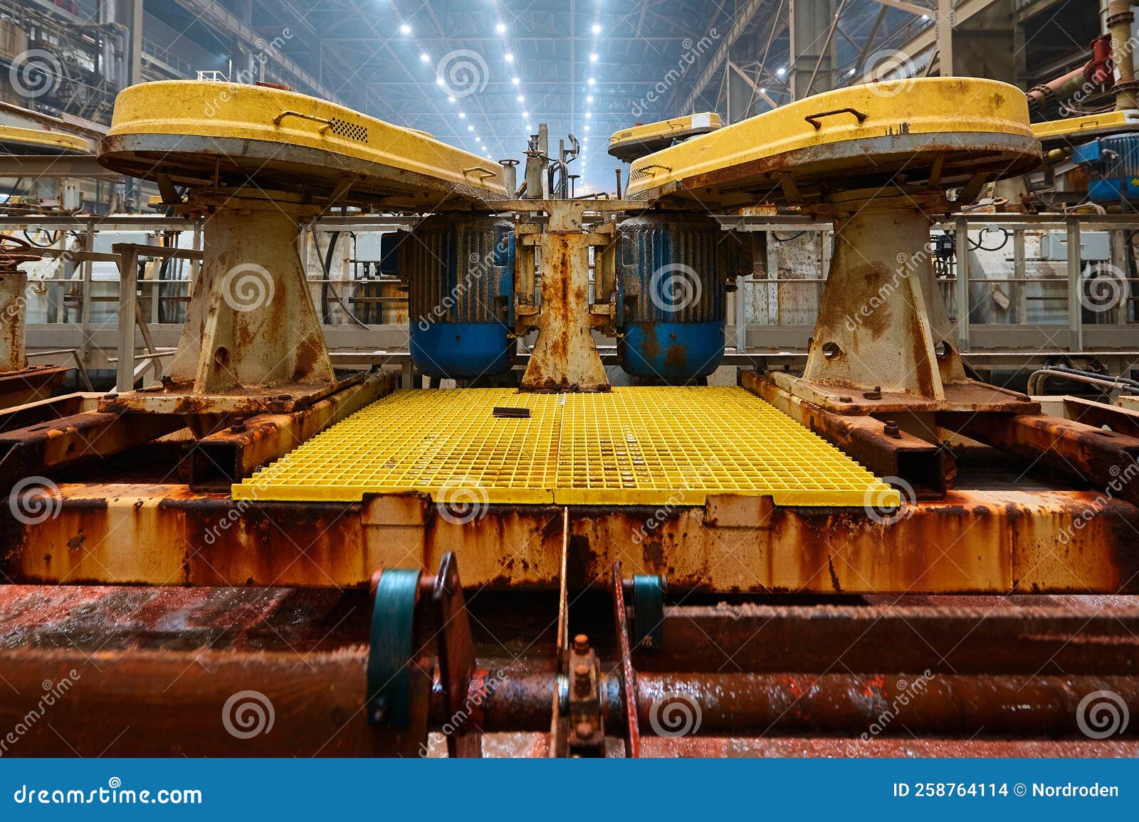 Set of Floatation Machines Separating Mineral Ore at Plant Stock Photo ...