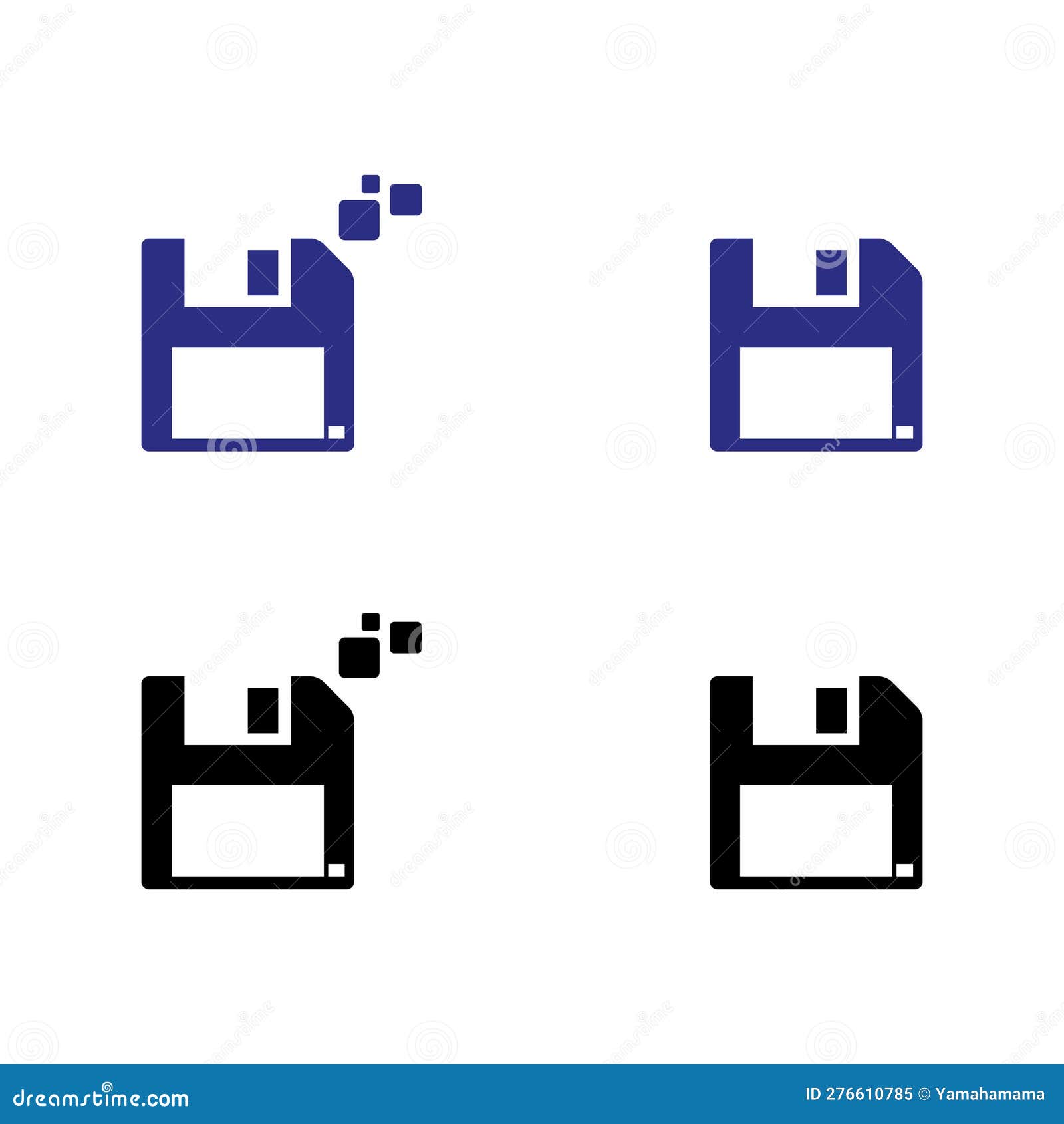 Floppy disk stock vector. Illustration of retro, minimal - 276610785