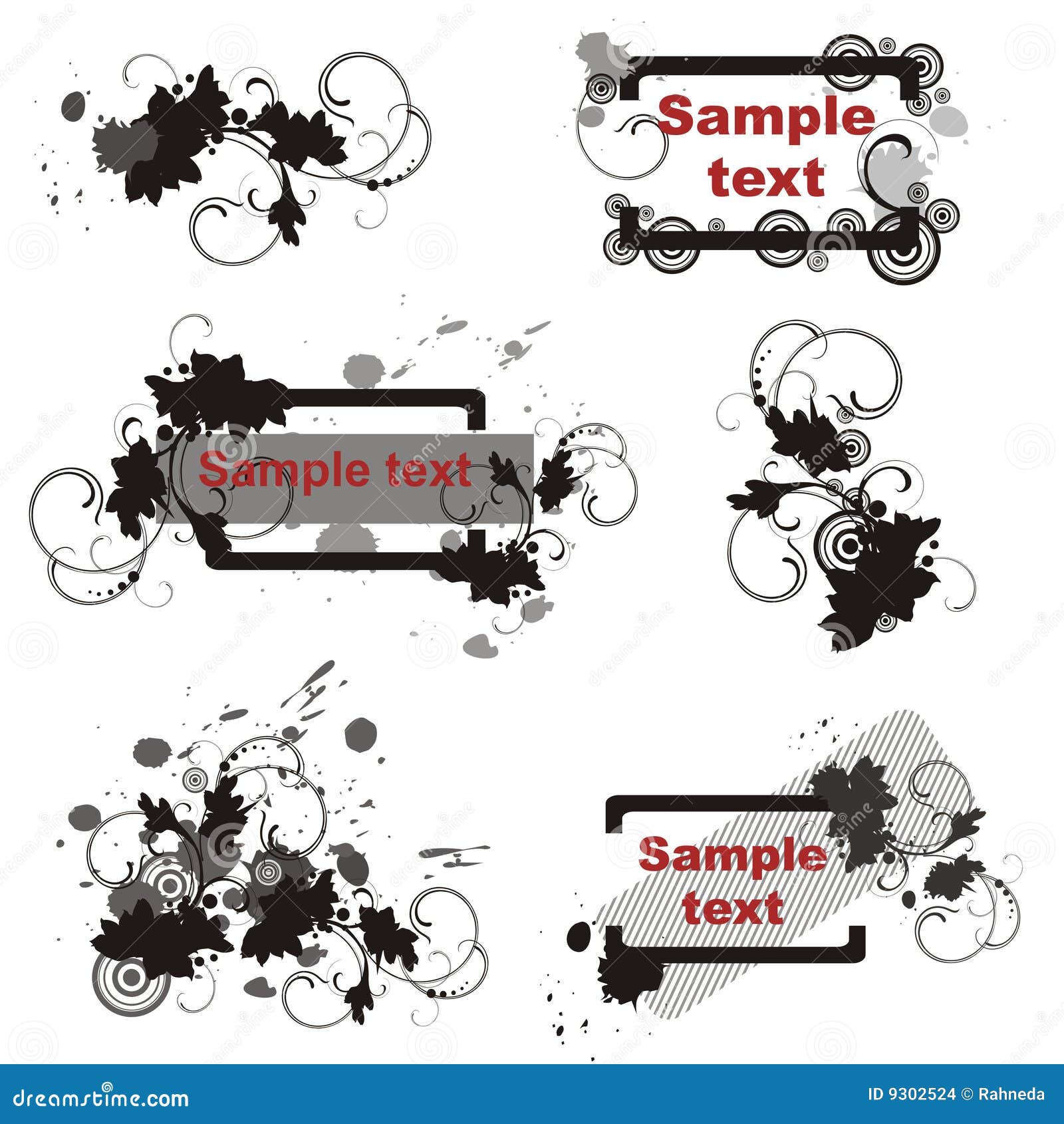 Set of Floral Graphic Design Elements. Stock Vector - Illustration of ... Set of Floral Graphic Design Elements. Stock Vector - Illustration of ...