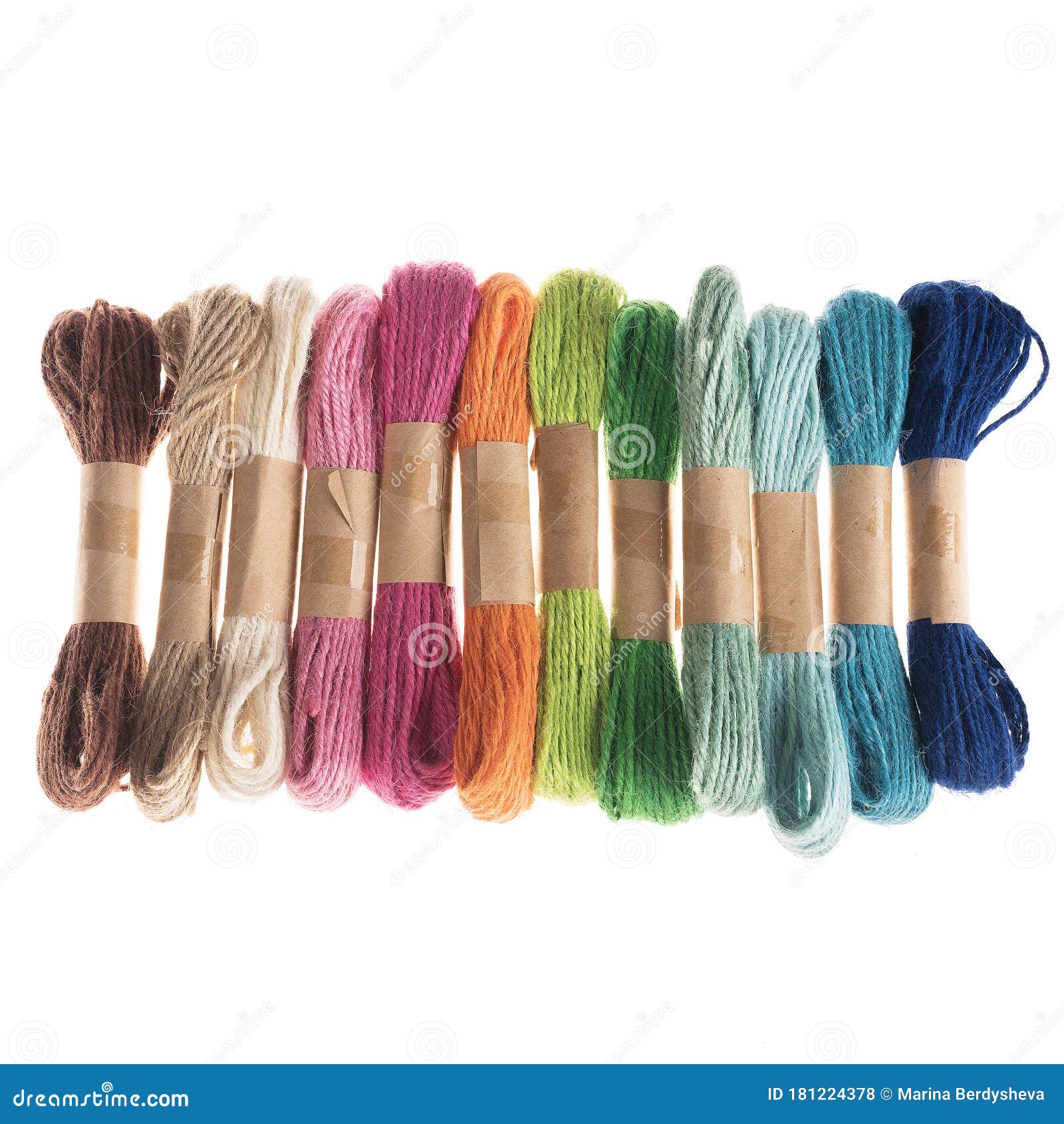 A set of floss threads stock photo. Image of material - 181224378