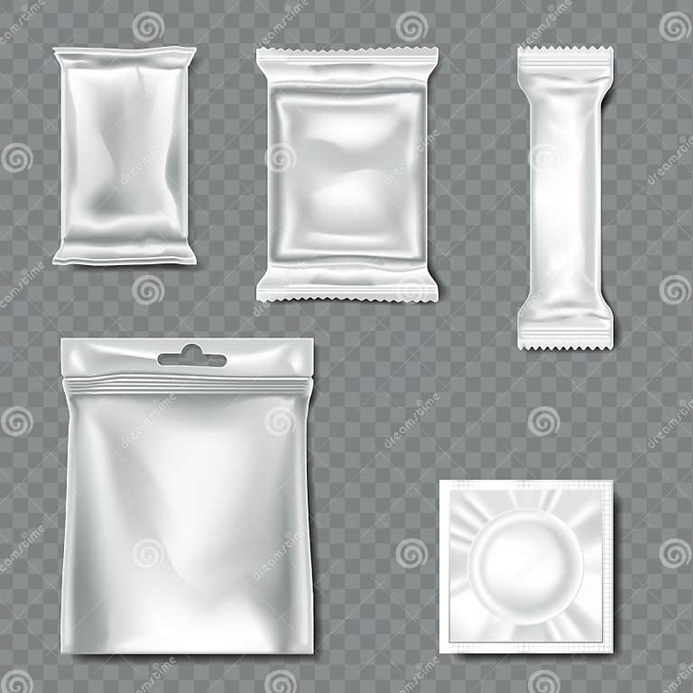 Set of Flow Pack on Transparent Background. Stock Vector - Illustration ...