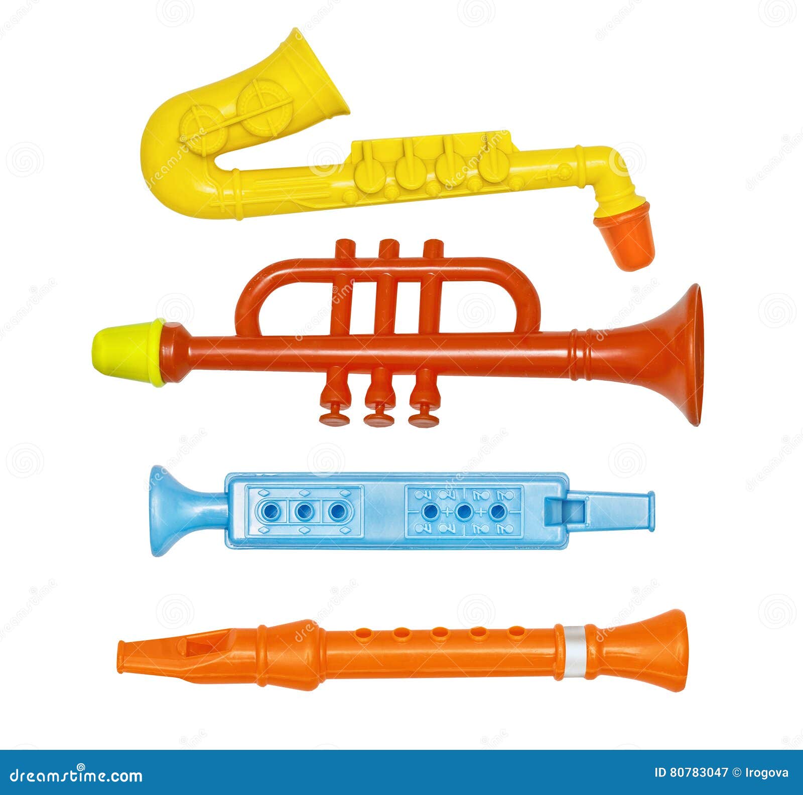 Set of Flutes, Toys for Children Stock Image - Image of hole, plaything ...