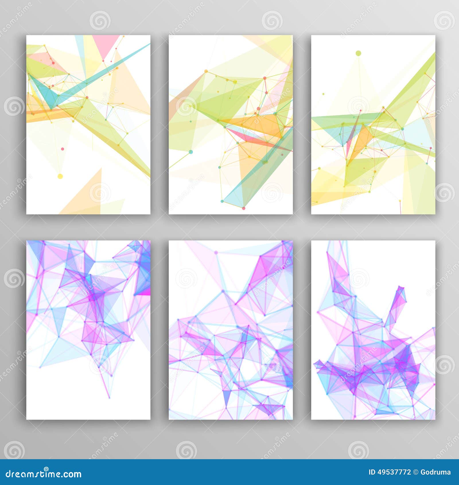 Set of Flyer, Brochure Design Templates. Geometric Stock Vector ...