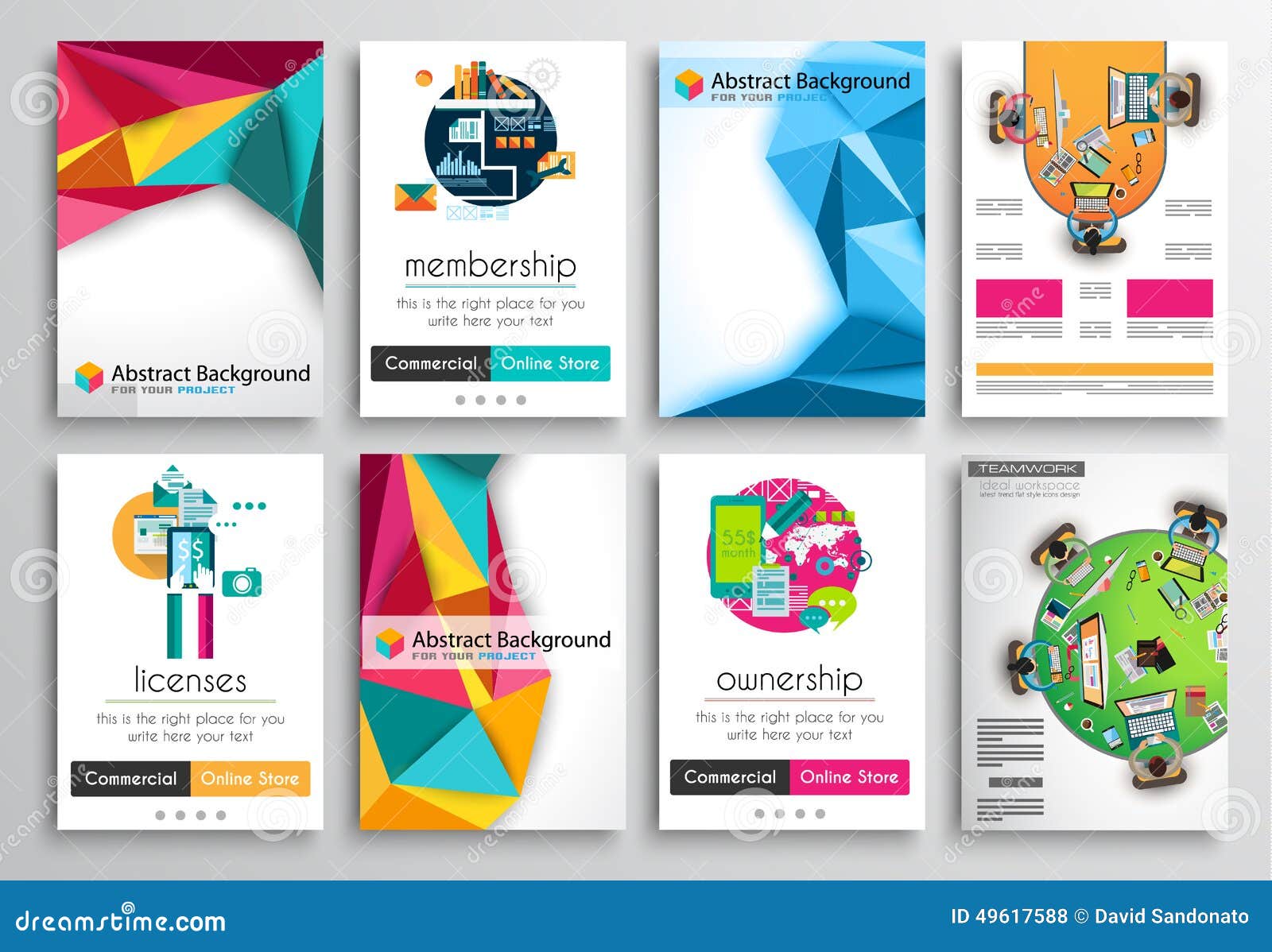 Set of Flyer Design, Infographics. Brochure Designs, Technology ...