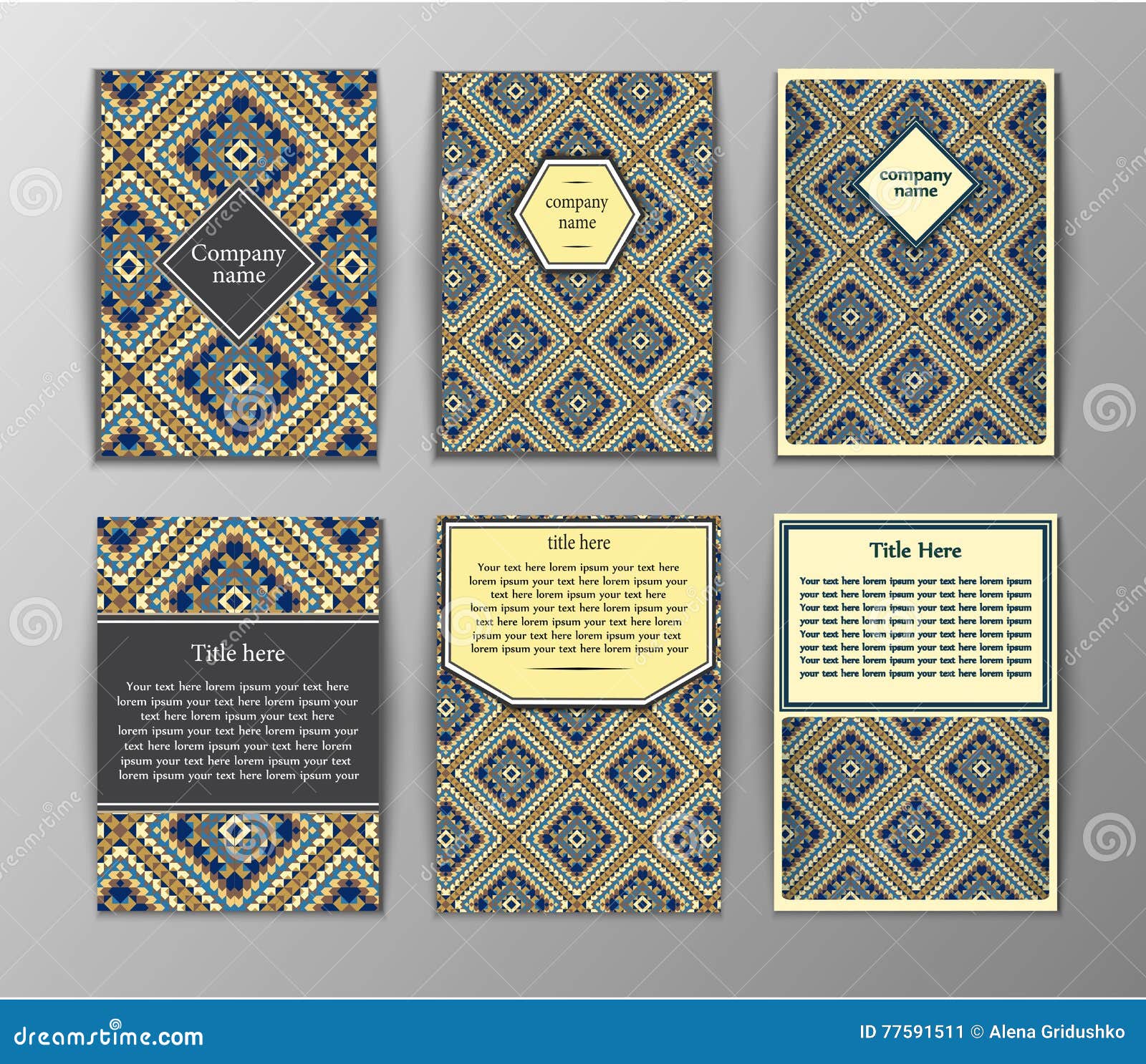 Set of Flyers, Templates Design. Stock Vector - Illustration of blank ...