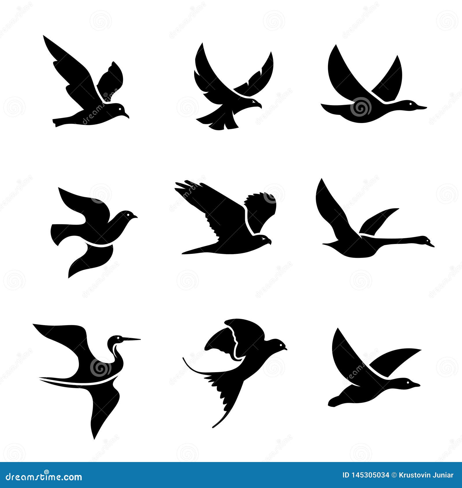 Set of Flying Bird Logo Vector Concept Stock Vector - Illustration of ... Set of Flying Bird Logo Vector Concept Stock Vector - Illustration of ...