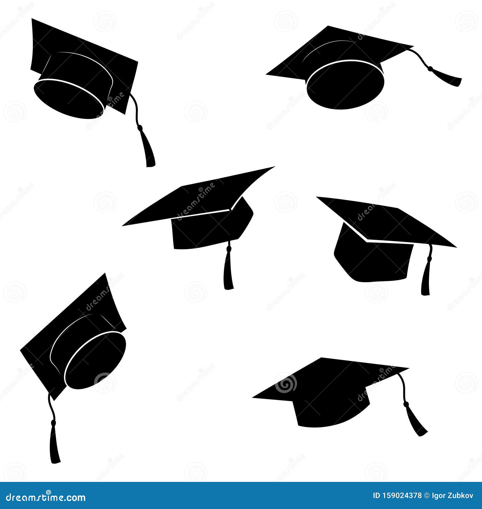 Graduation Caps Flying Graduation Caps Flying