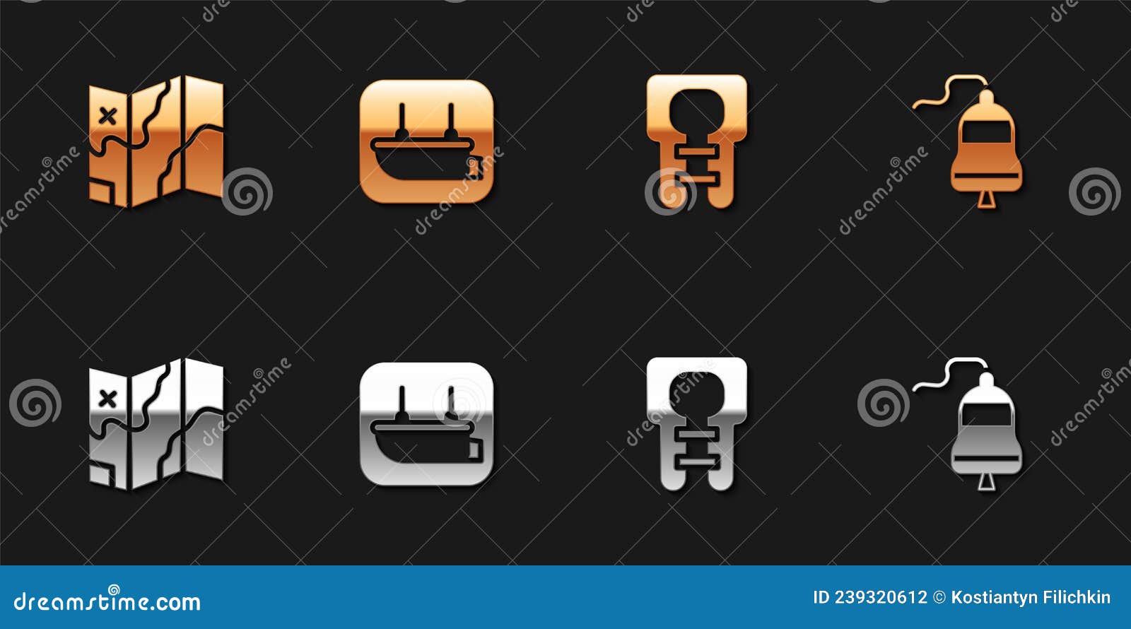 Set Lifeboat, Folded Map, Ship Line Path, Cruise Ticket, Sinking Cruise ...