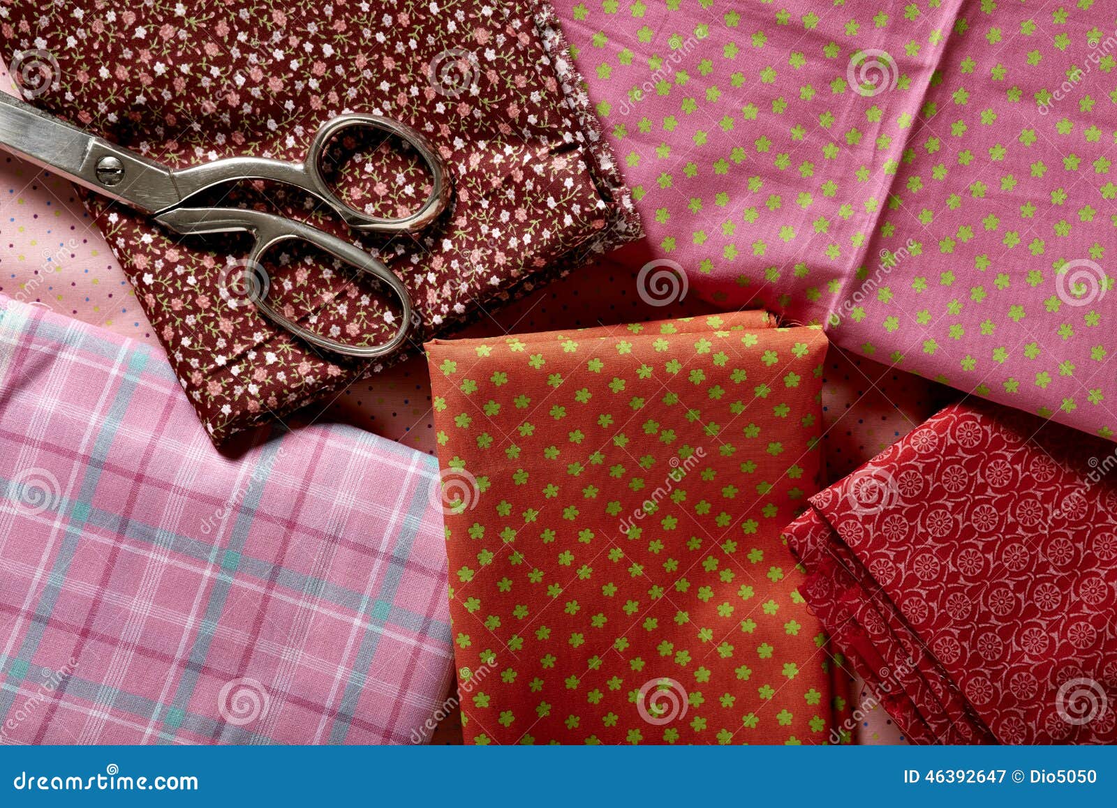Set of folded tissues stock image. Image of fabric, pattern - 46392647