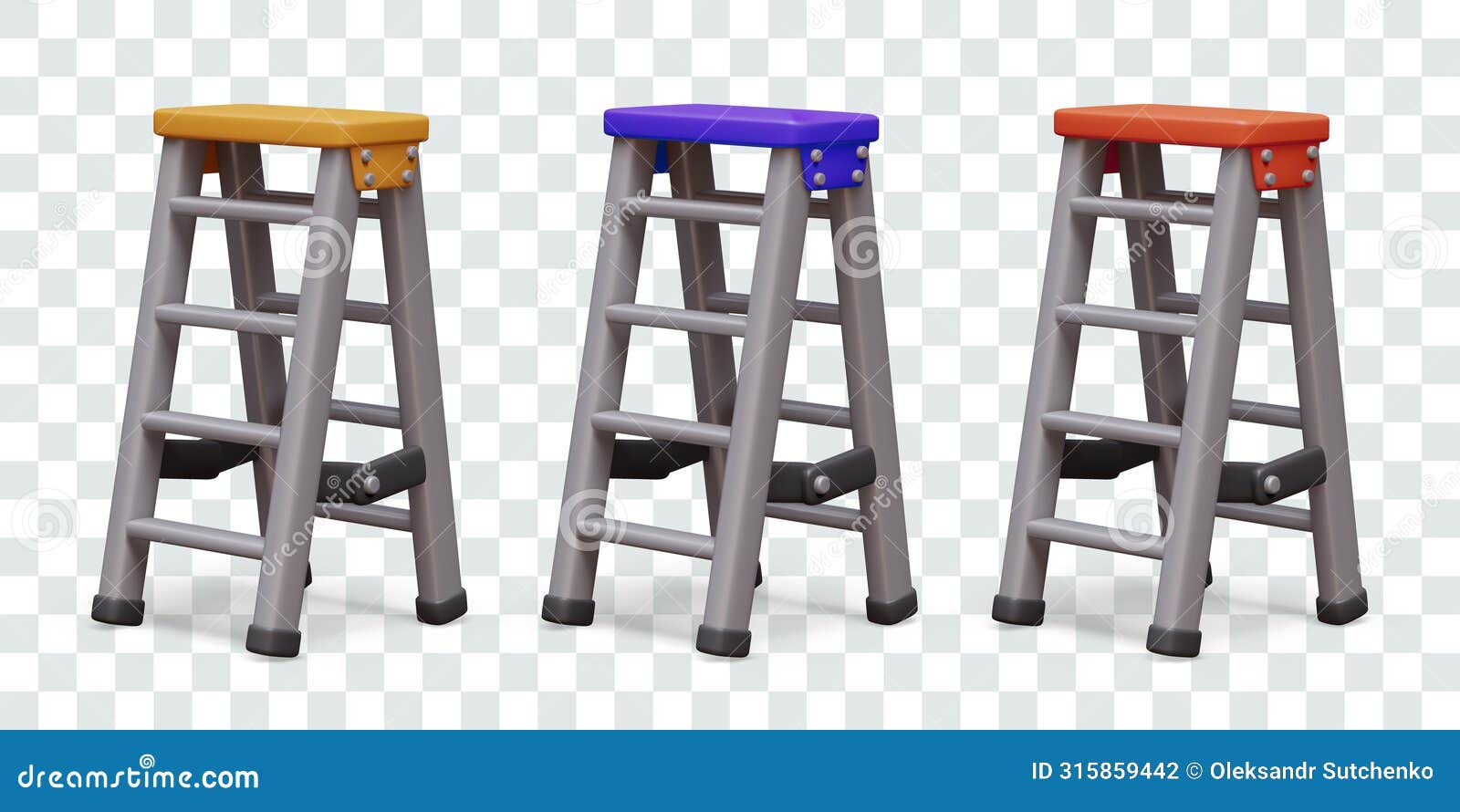 Ladders With Different Sizes Royalty-Free Stock Image | CartoonDealer ...