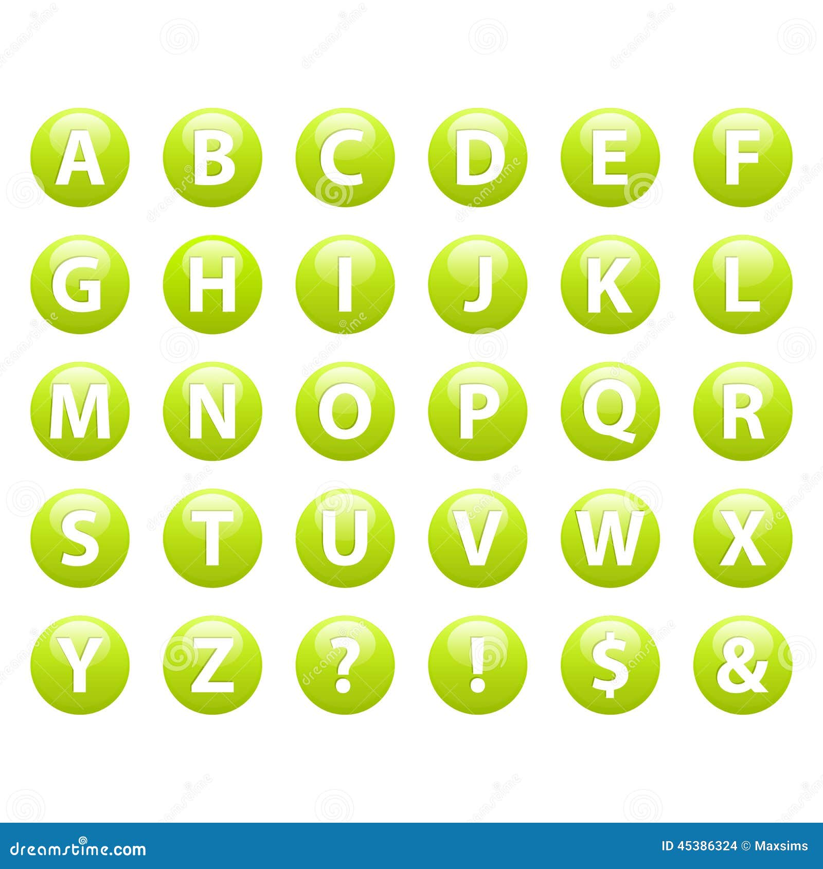 Set Font Button Icon Abc Sign Stock Vector - Illustration of publishing ...