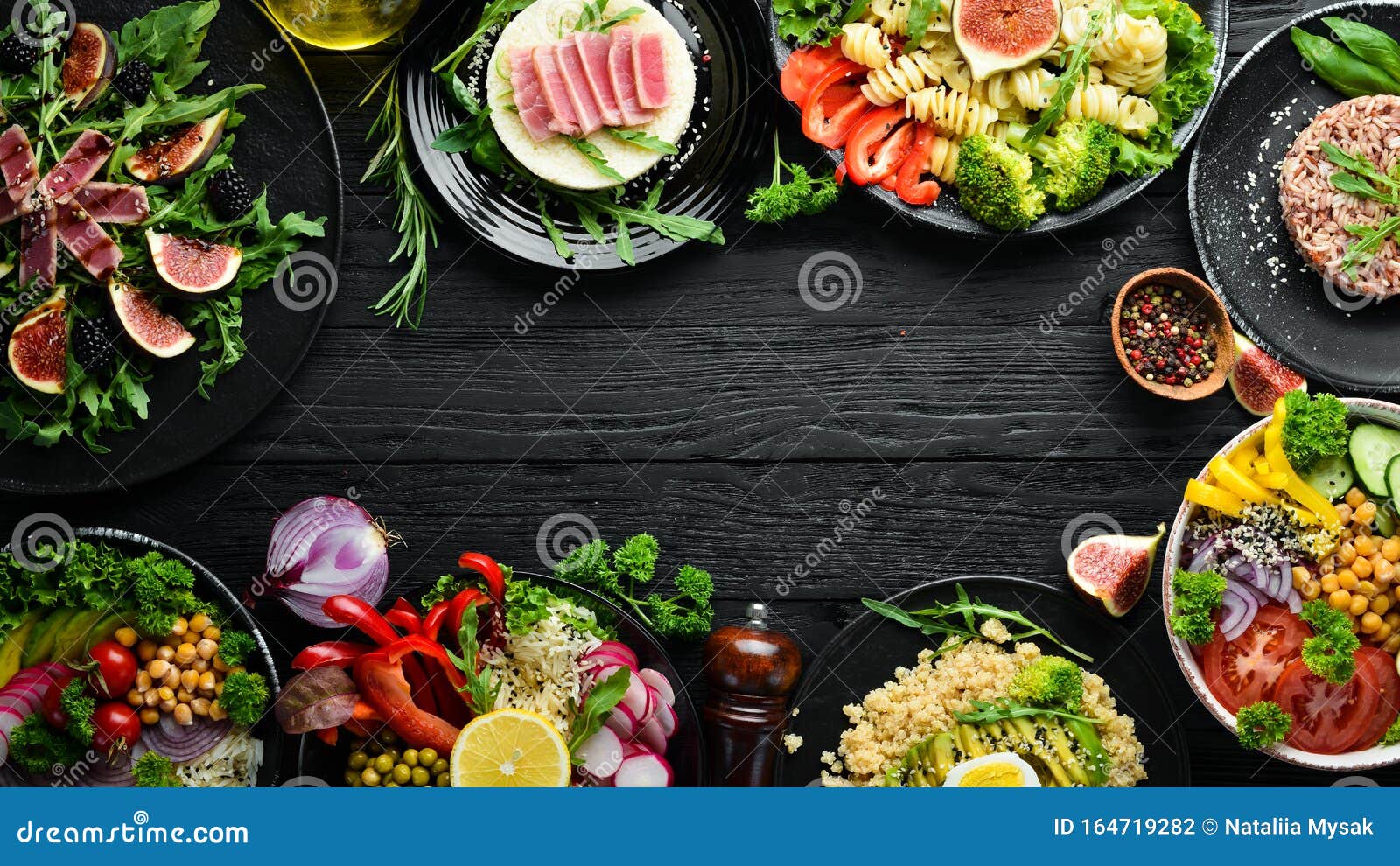 Set of Food. Dishes Menu. the Range of Dishes Stock Photo - Image of ...