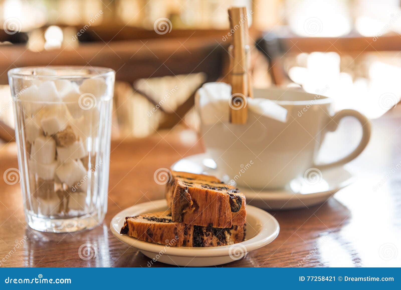 Set of Food Dishes on a Table in a Cafe Stock Image - Image of color ...