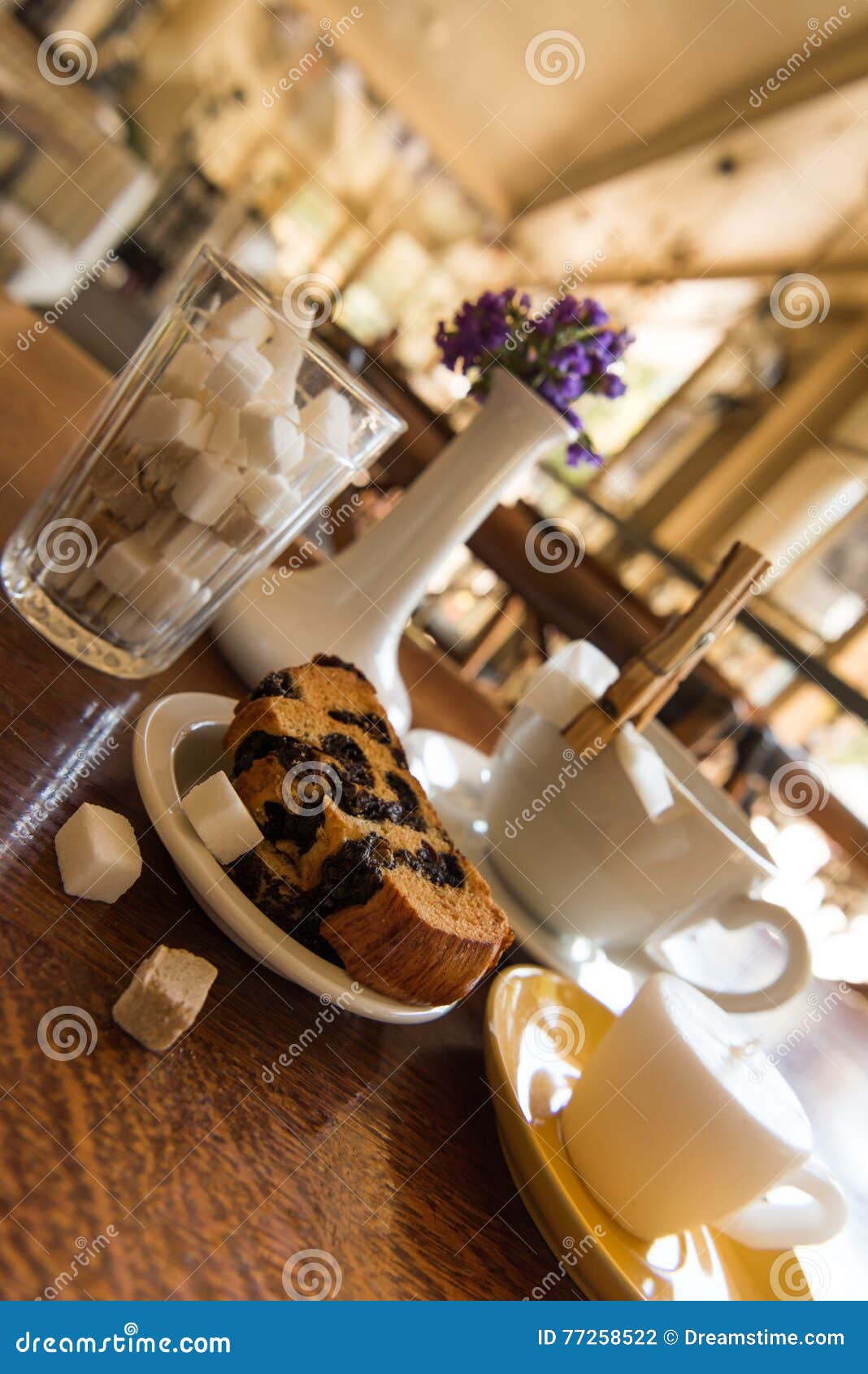 Set of Food Dishes on a Table in a Cafe Stock Photo - Image of dining ...