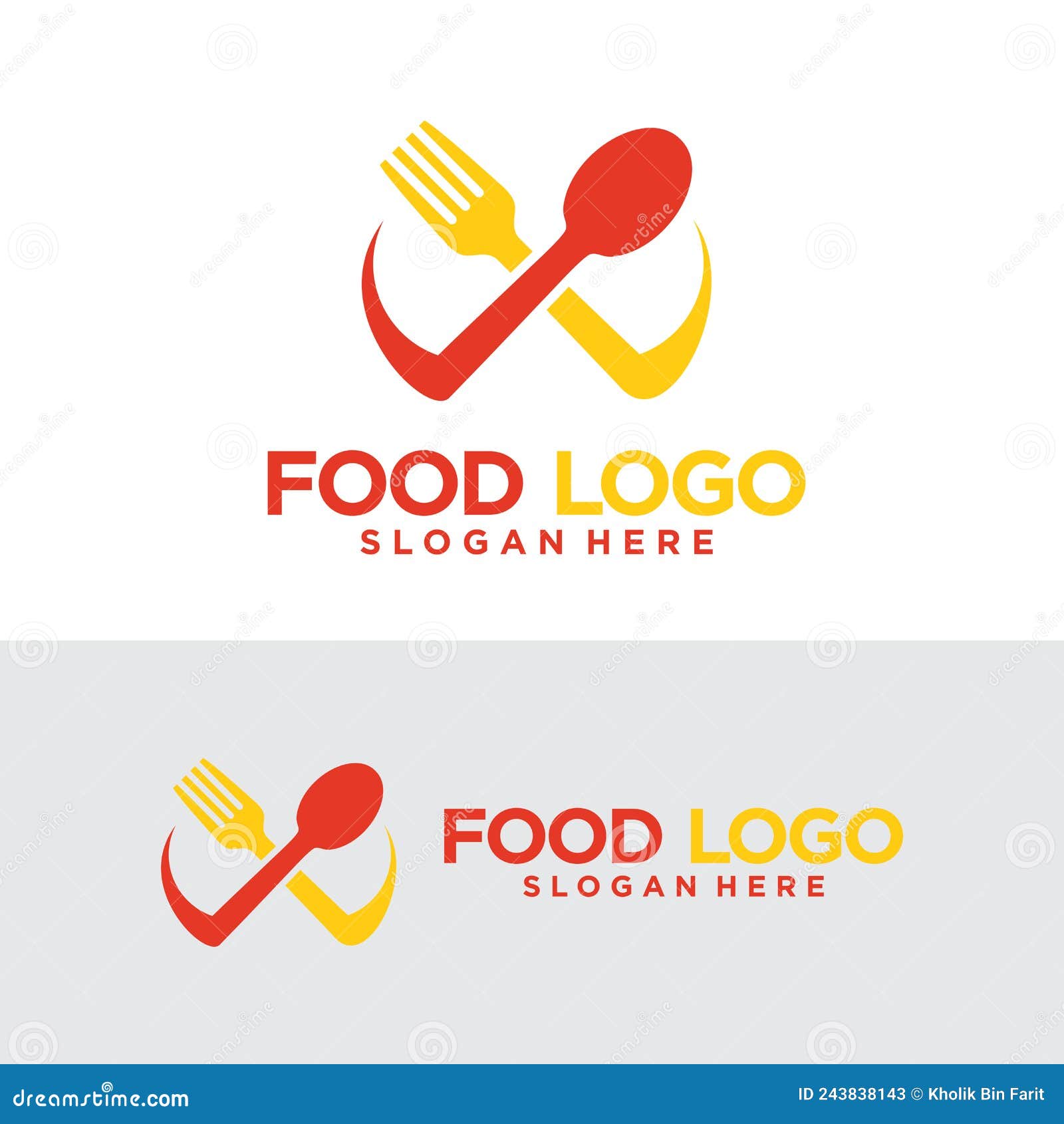 Set of Food Logo Vector Design Template Stock Vector - Illustration of ...