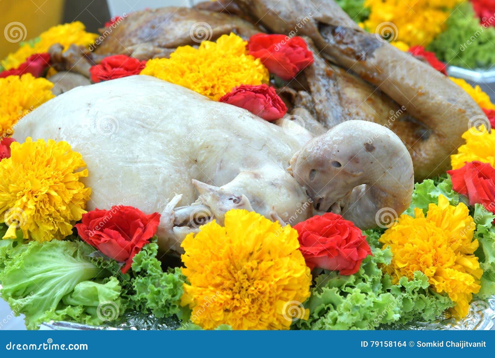 Set of Food Prepare for the Spirits of the Gods of the Ceremony Stock ...