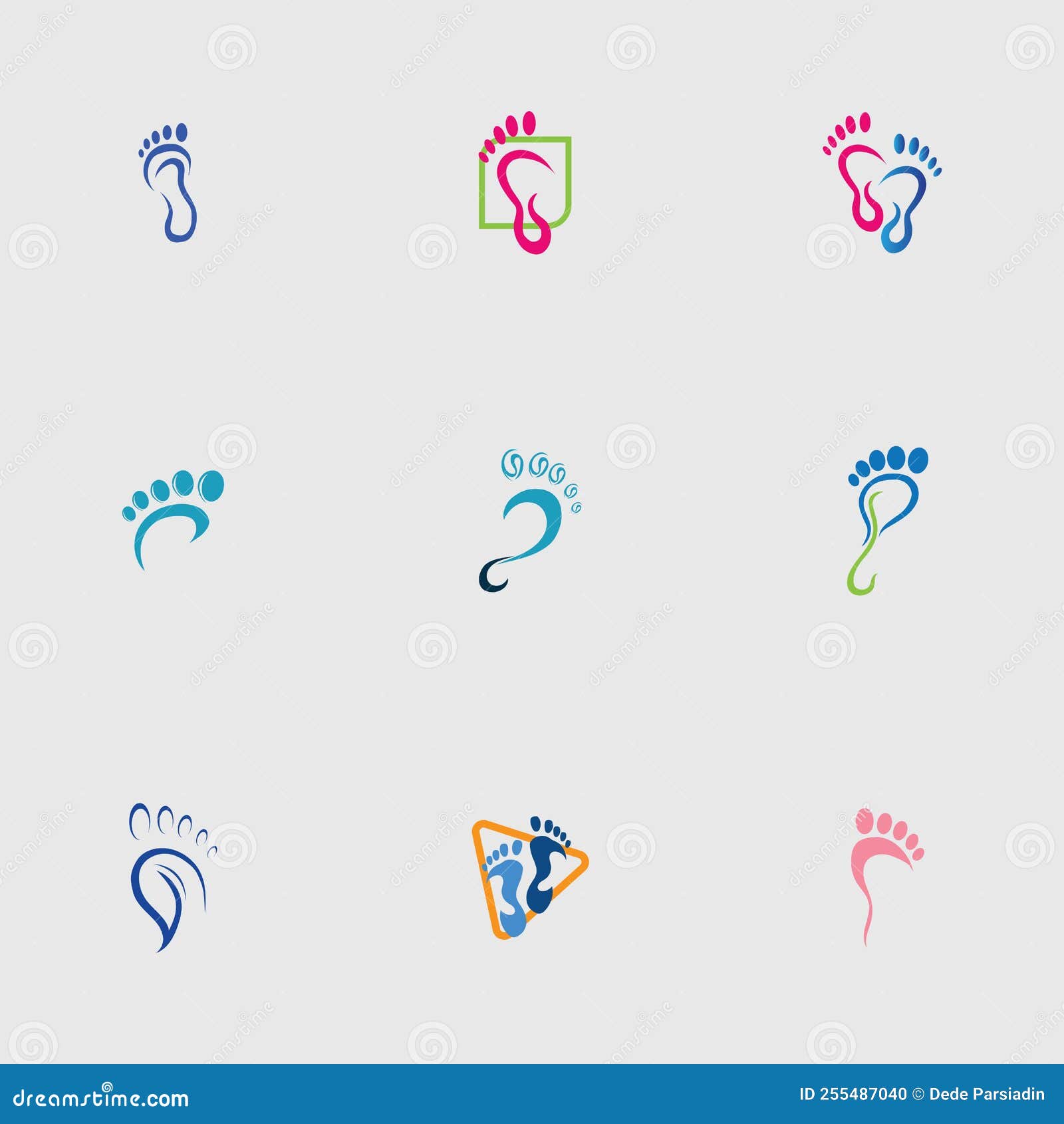 Foot Care Logo Design Concept Vector, Iconic Foot Logo Design Template ...
