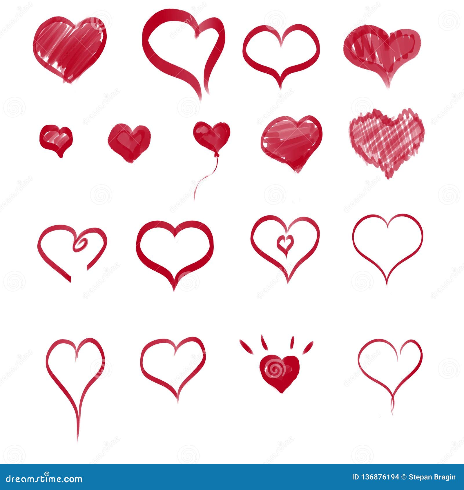 Set in form of heart stock illustration. Illustration of celebration ...
