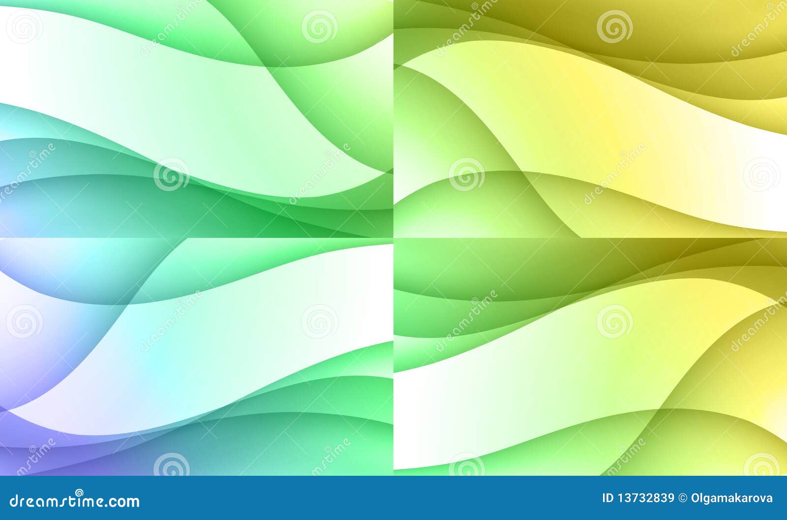 Set of four backgrounds stock vector. Illustration of simplicity - 13732839