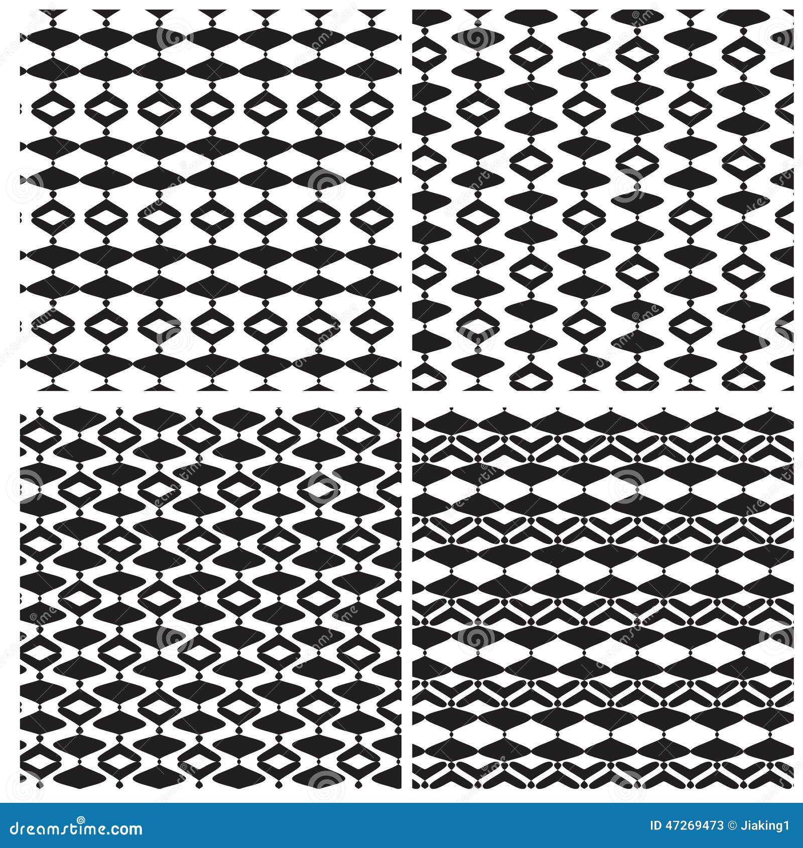Set of Four Beauty Abstract Pattern Stock Vector - Illustration of ...