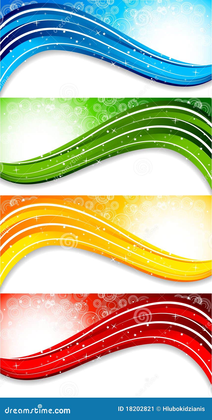 Set of Four Colorful Banners Stock Vector - Illustration of internet ...