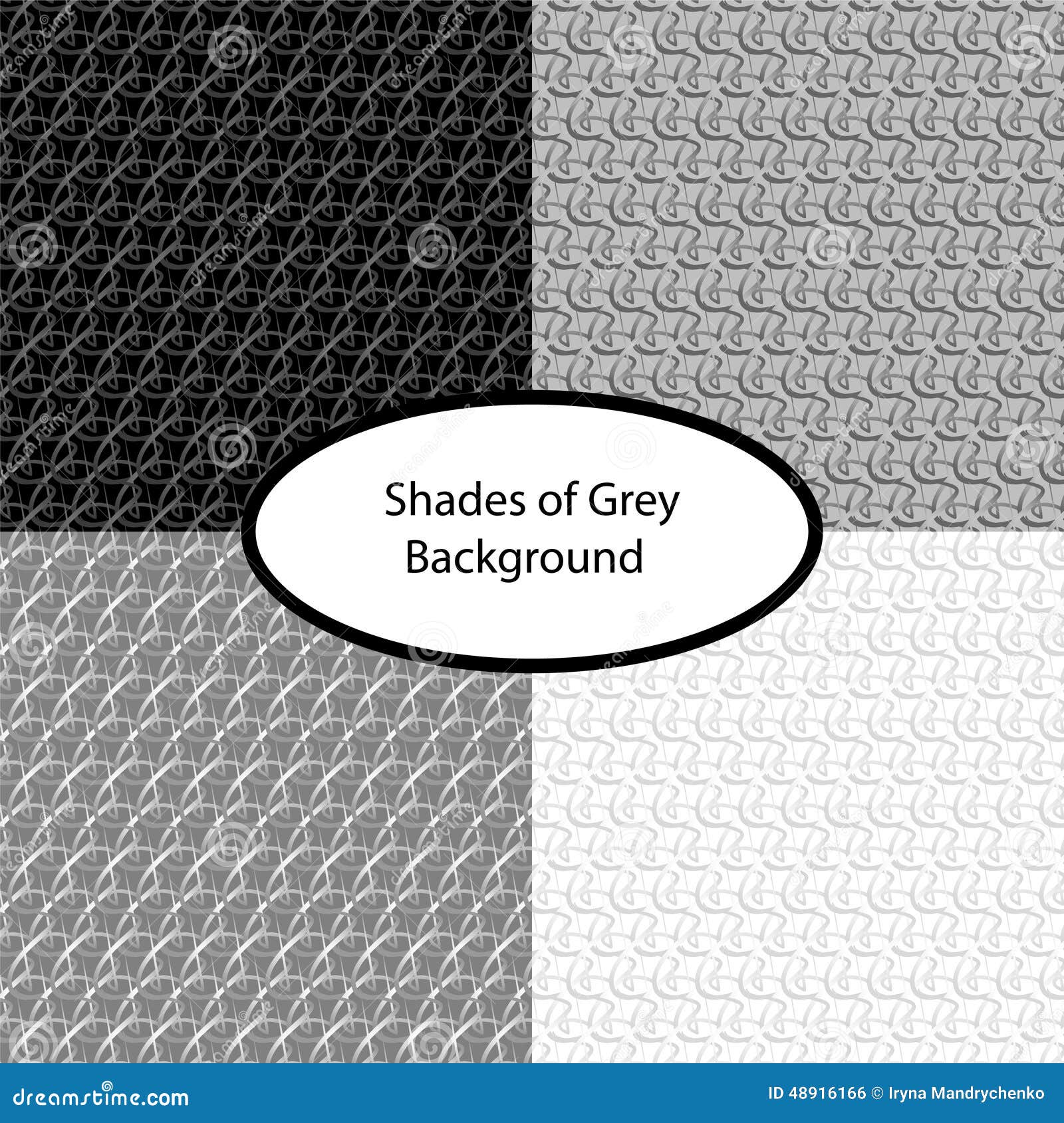 Set of Four Grey Vector Patterns Stock Vector - Illustration of four ...