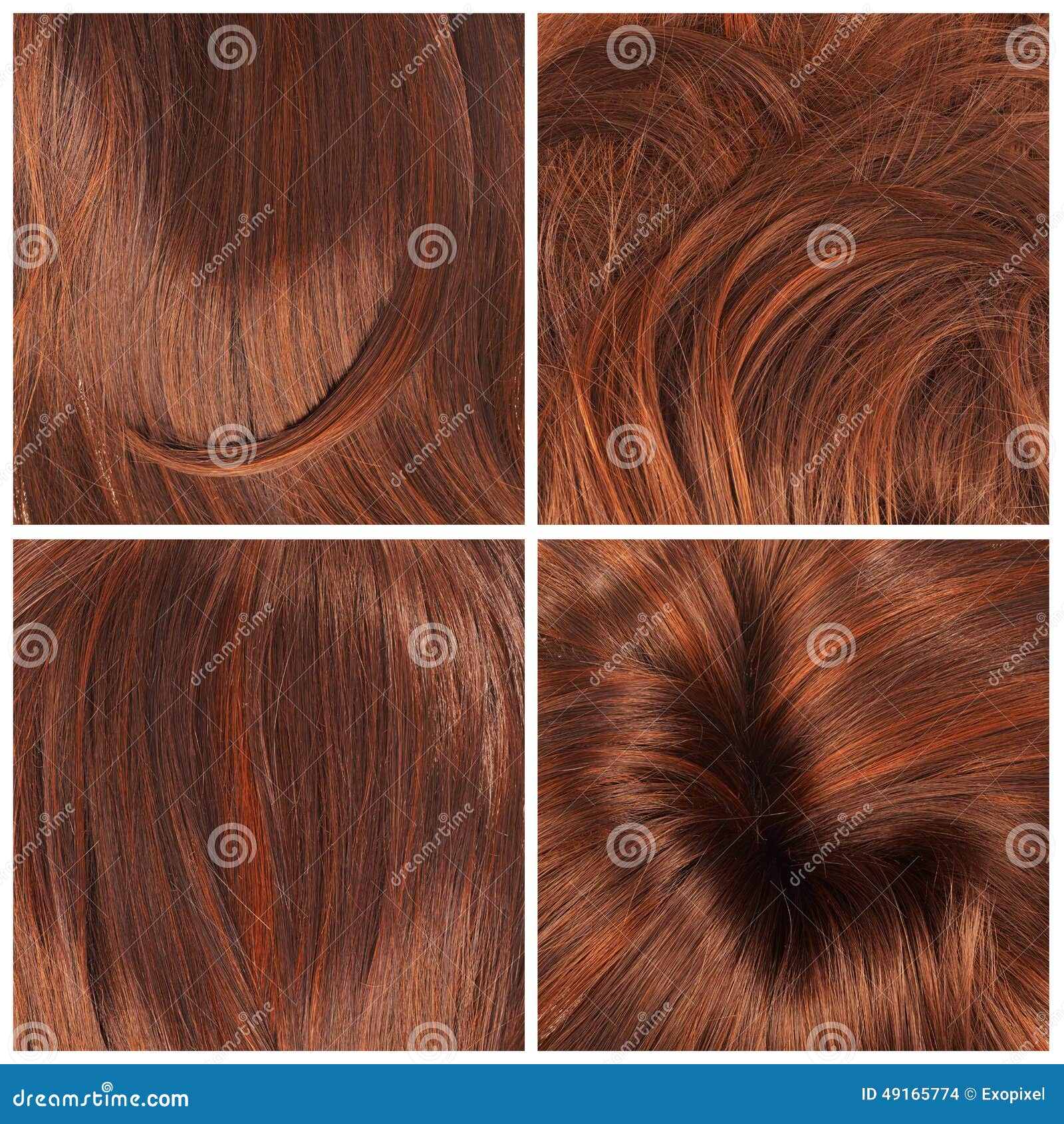 Set Of Four Hair Backgrounds Stock Photography | CartoonDealer.com ...
