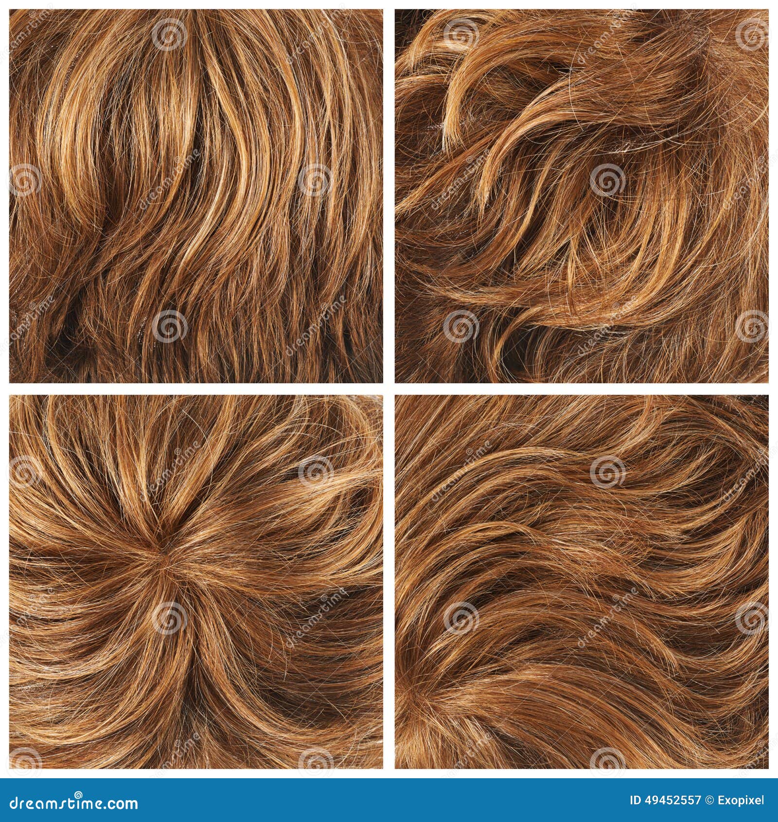 Set Of Four Hair Backgrounds Royalty-Free Stock Photography ...