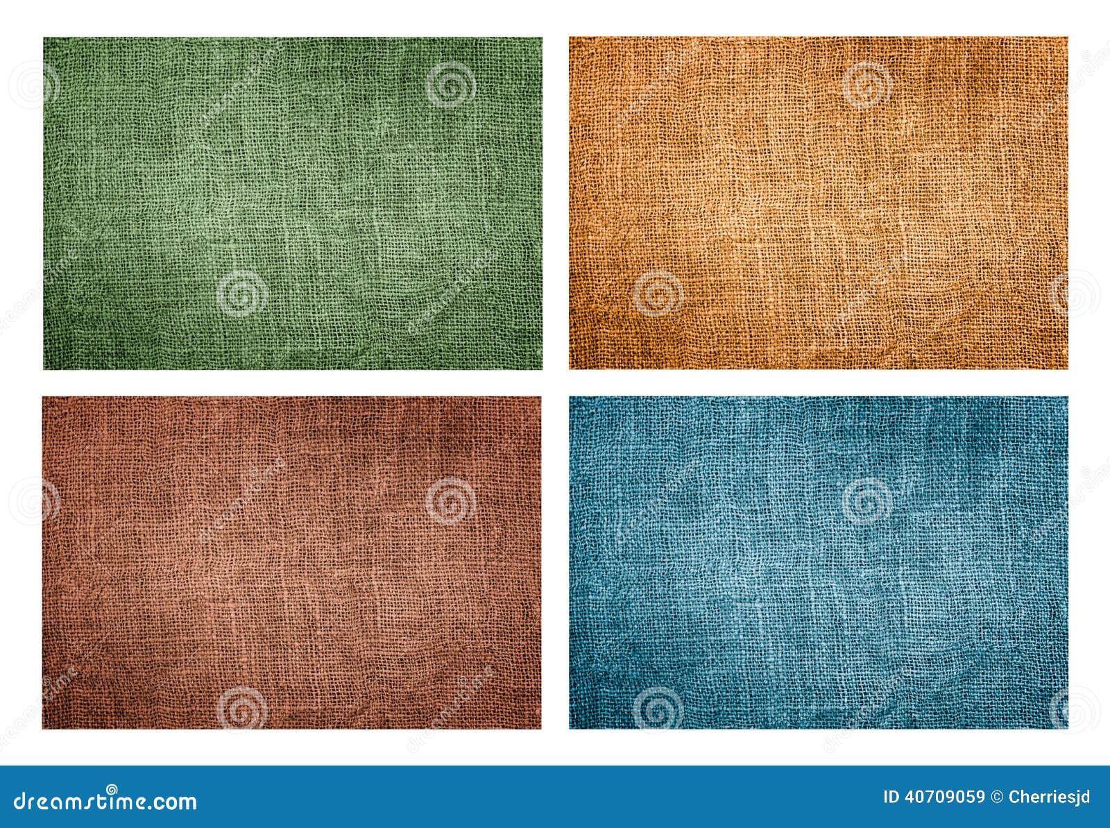 Set of Four Natural Canvas Textures Stock Image - Image of material ...