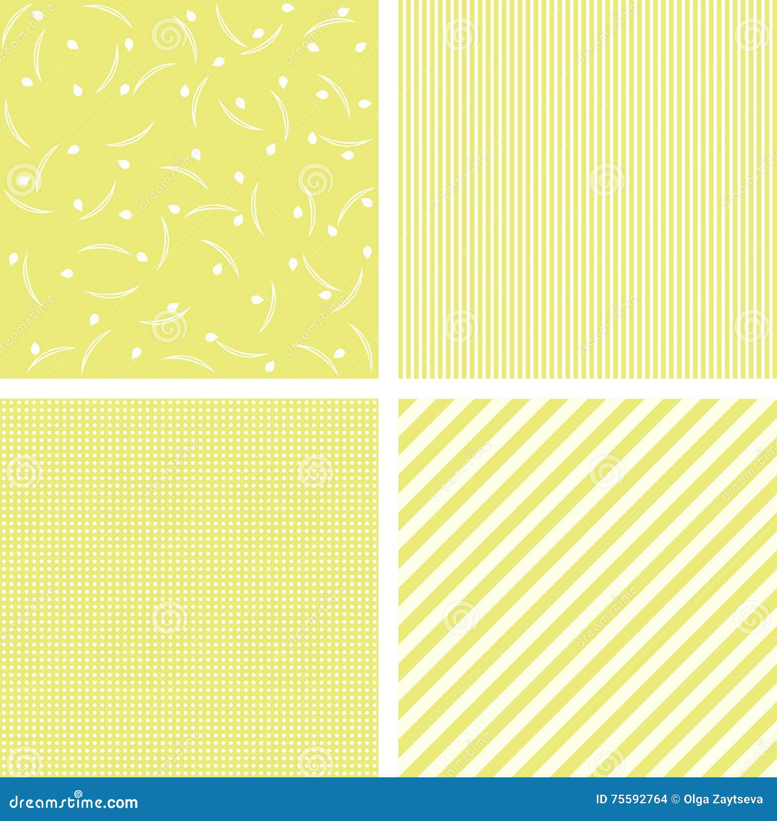 Set of four patterns. stock illustration. Illustration of monochrome ...