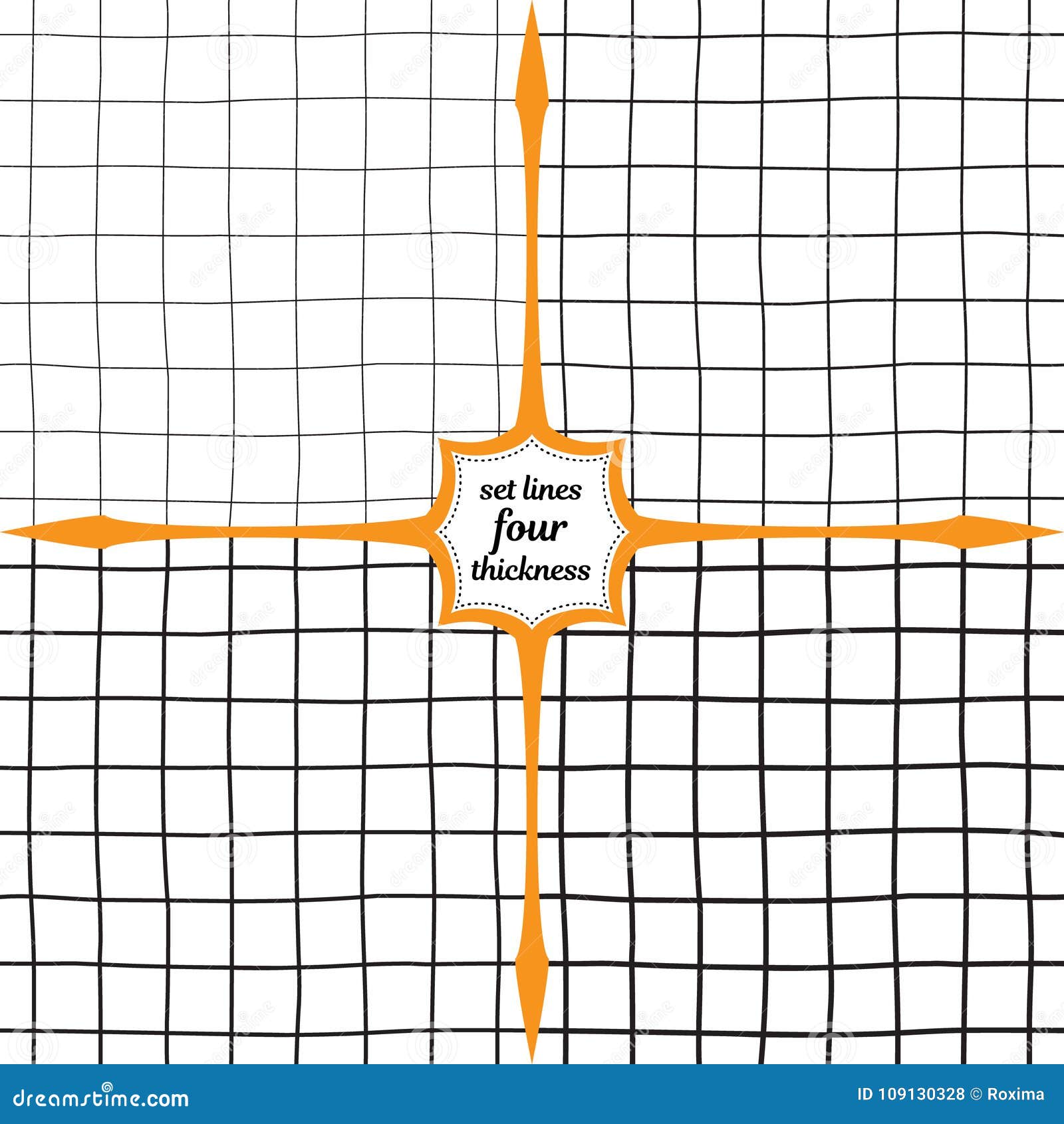 A Grid of Lines of Different Thickness. Stock Vector - Illustration of ...