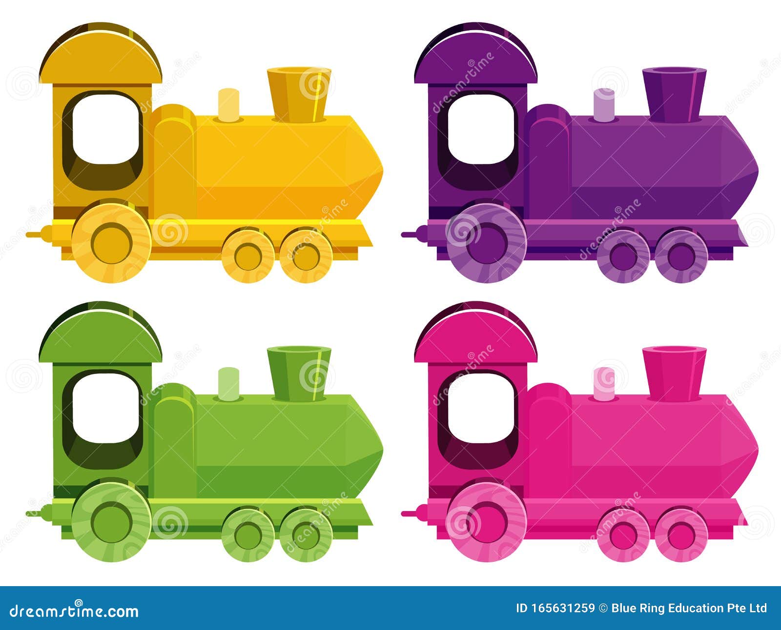 Four Pictures CMYK Colours Vector Illustration | CartoonDealer.com ...