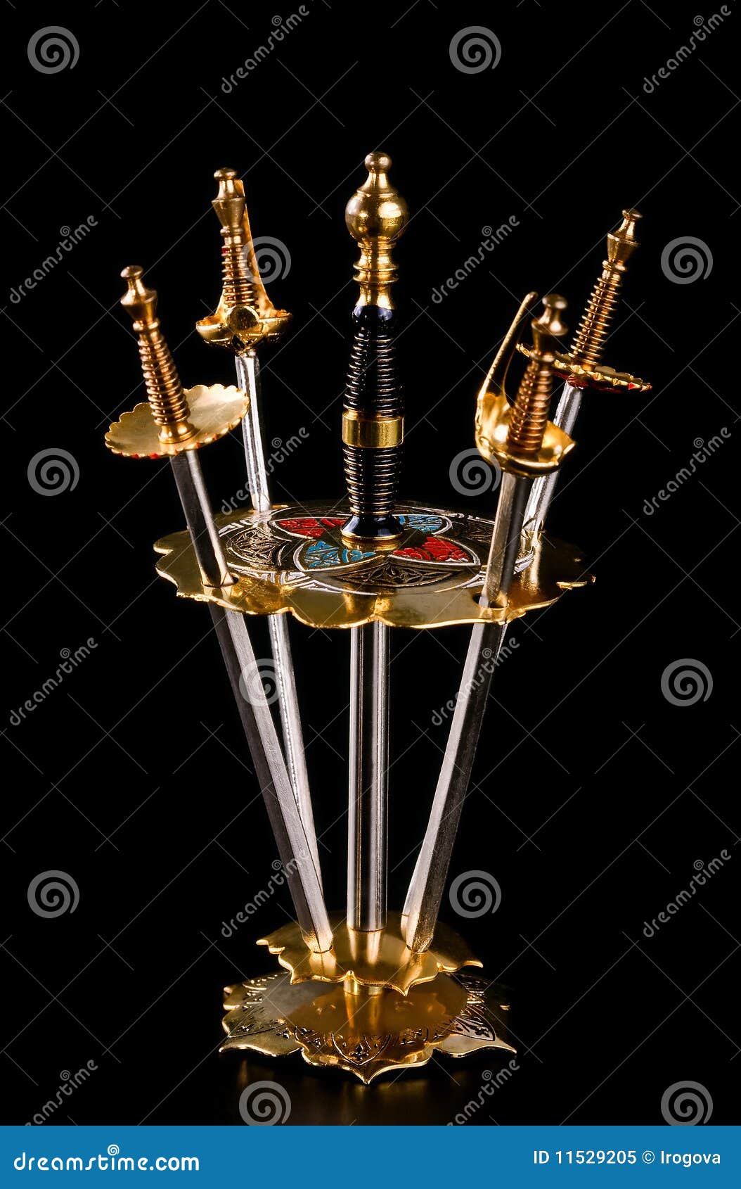 Set from four swords stock image. Image of black, steel - 11529205