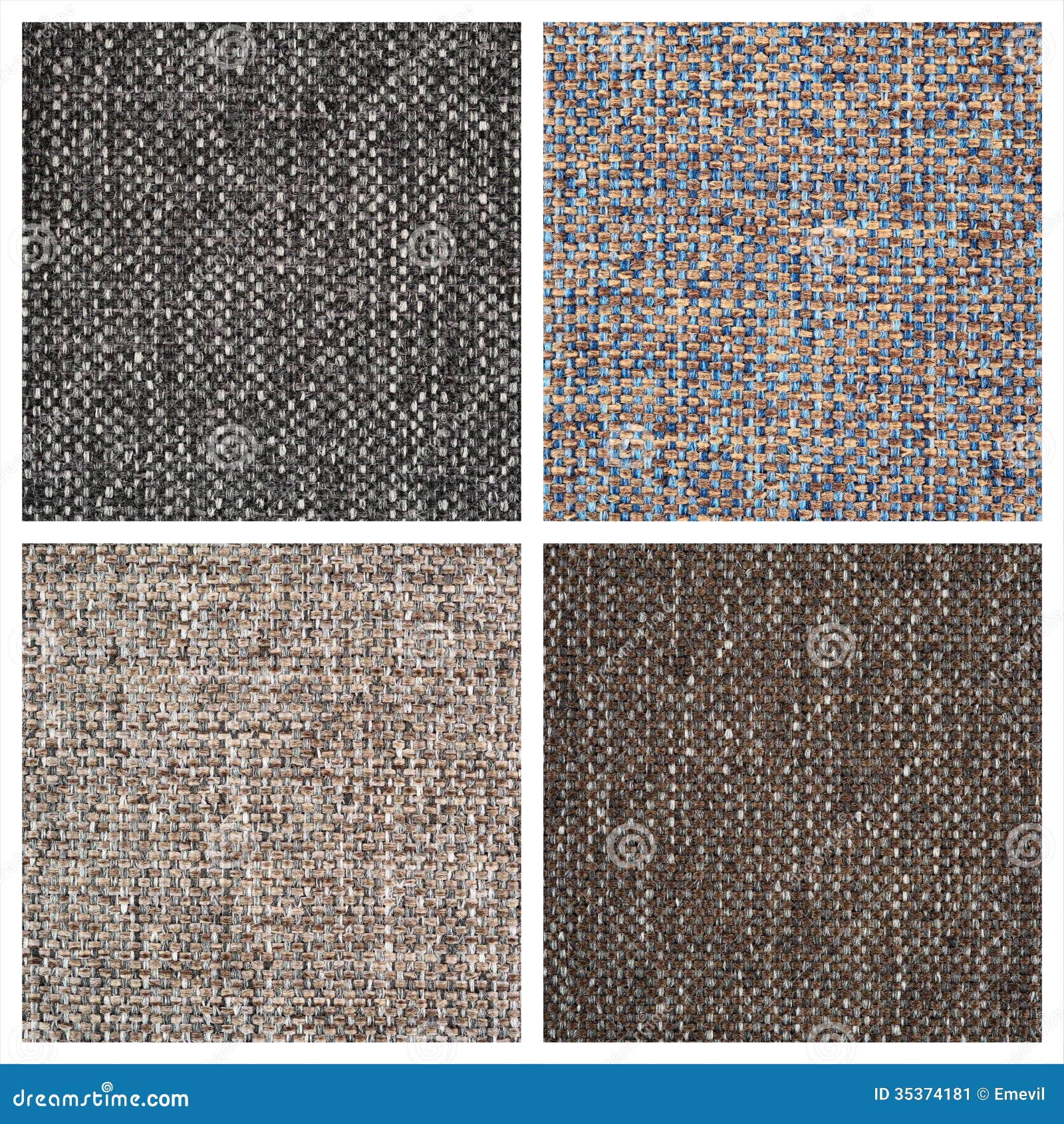 Set from Four Textile Backgrounds Stock Image - Image of layer, fibra ...