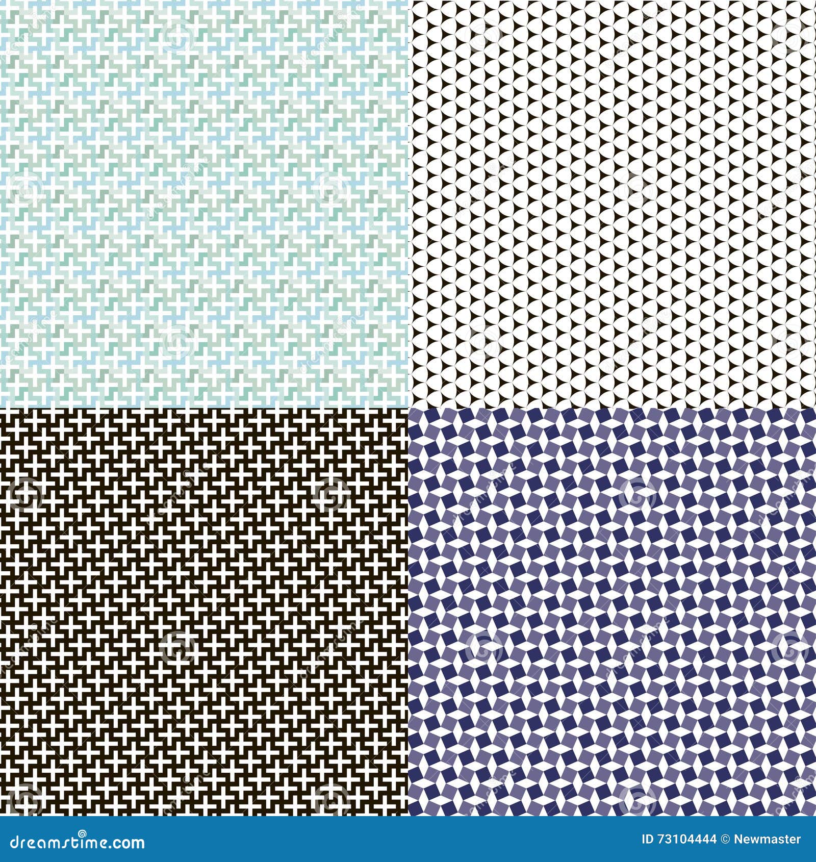Four Textures Vector Illustration | CartoonDealer.com #39255416