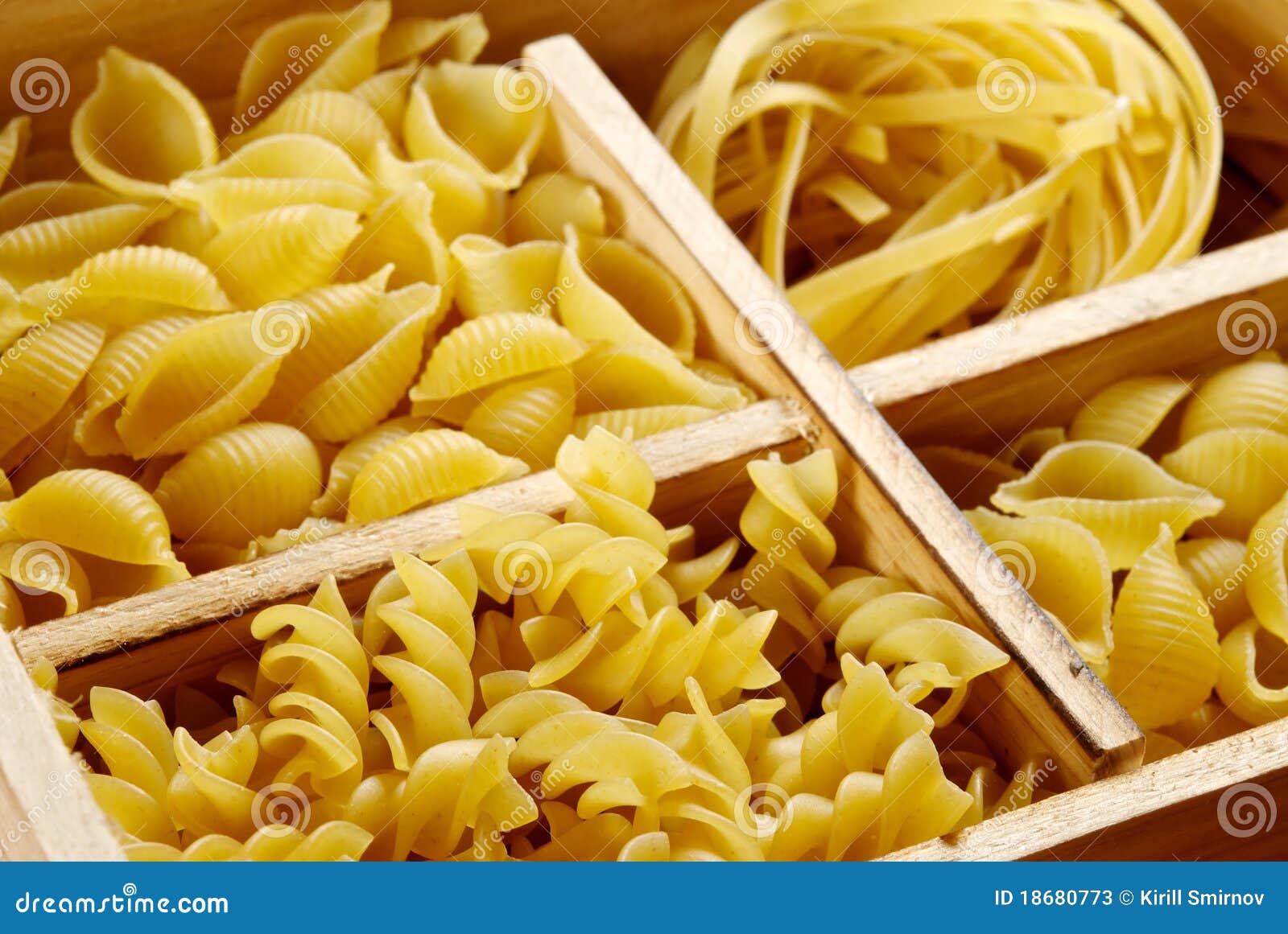 Set of Four Varieties of Pasta Stock Image - Image of knob, italy: 18680773