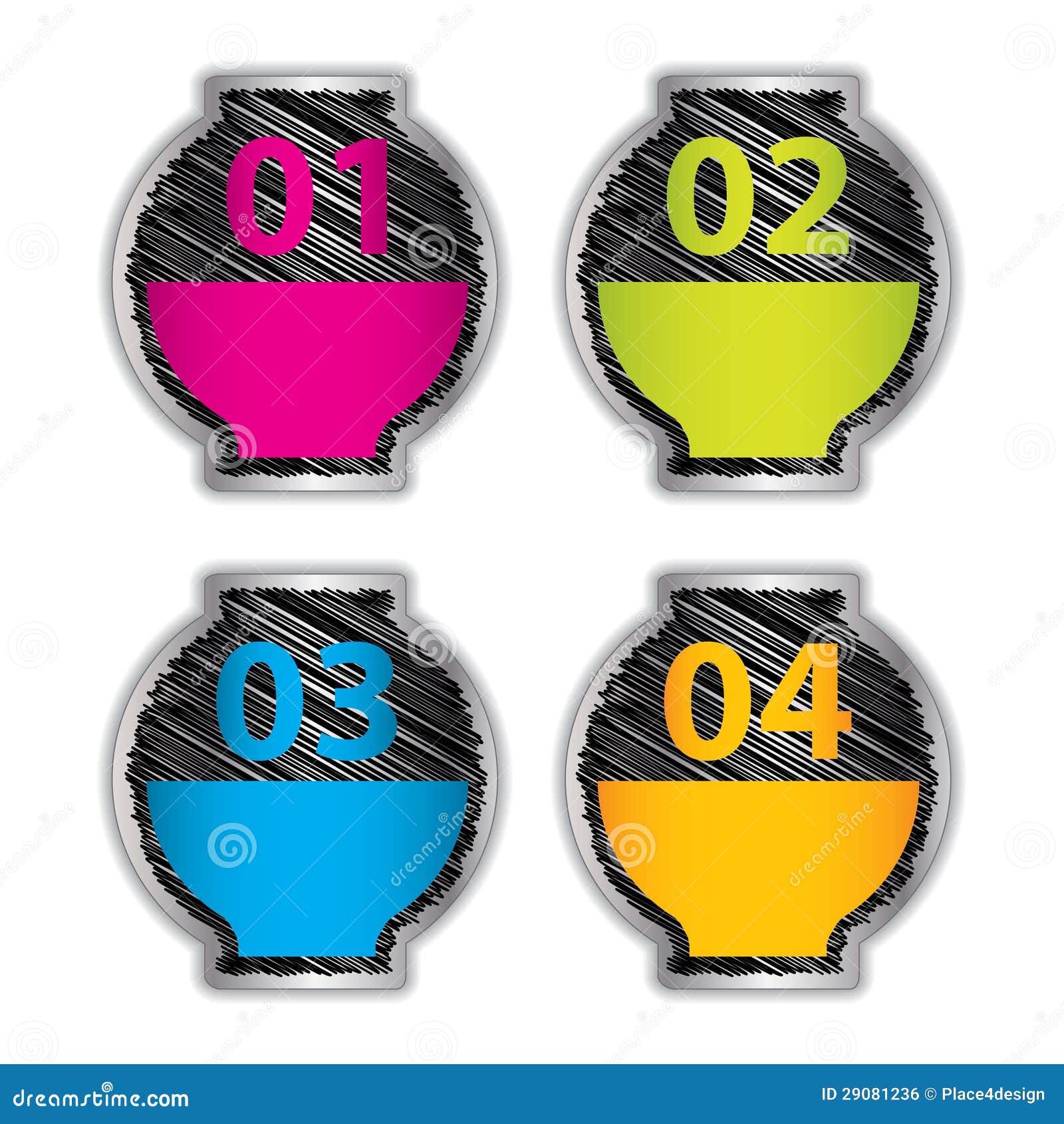 Set of four vector labels stock vector. Illustration of badge - 29081236