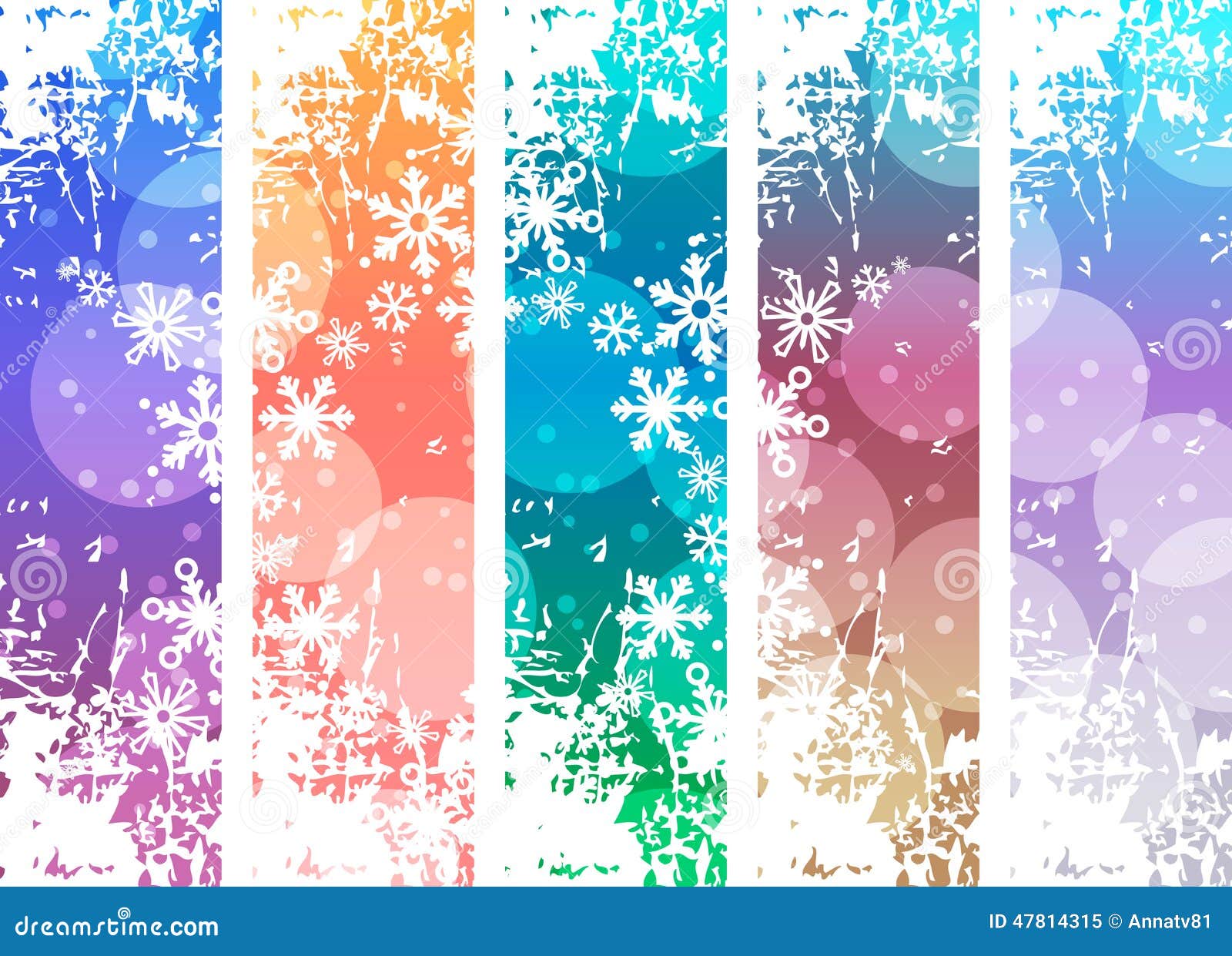 Vertical Winter Banner Stickers, Price Tag, Label. Cartoon Vector ...