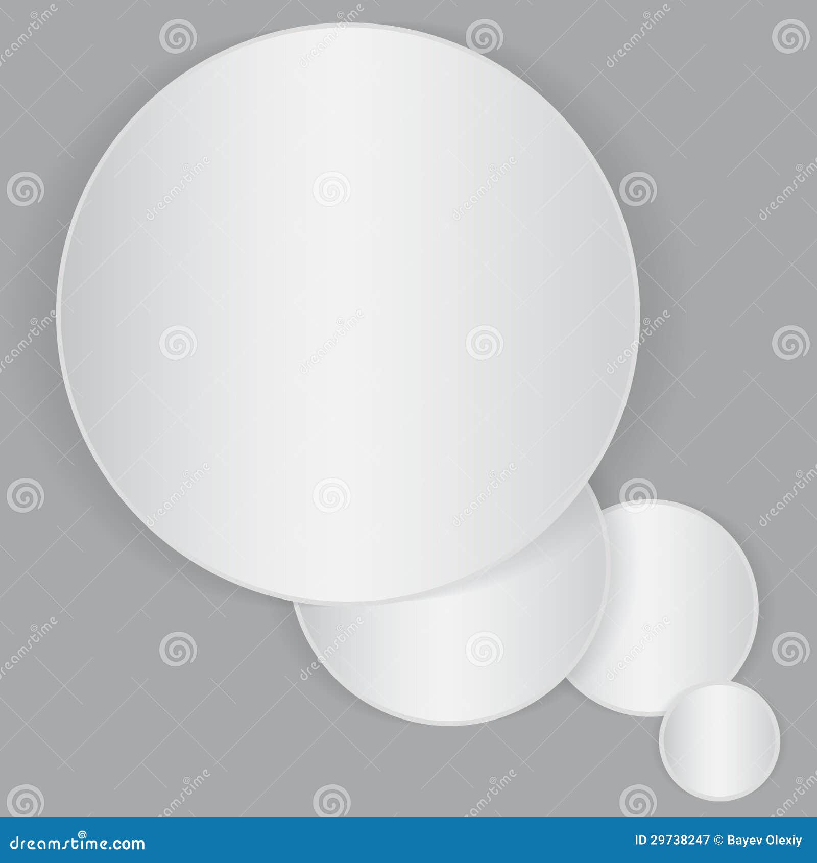 White circle paper sheet stock vector. Illustration of discount - 29738247