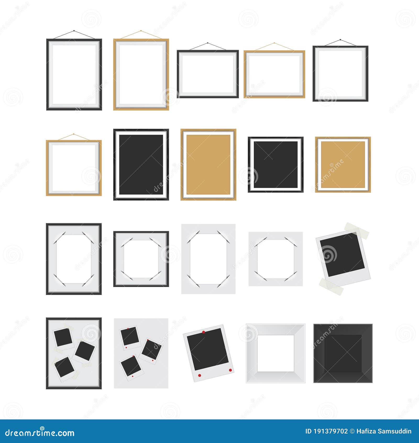 Set of Frame Icons. Vector Illustration Decorative Design Stock Vector ...