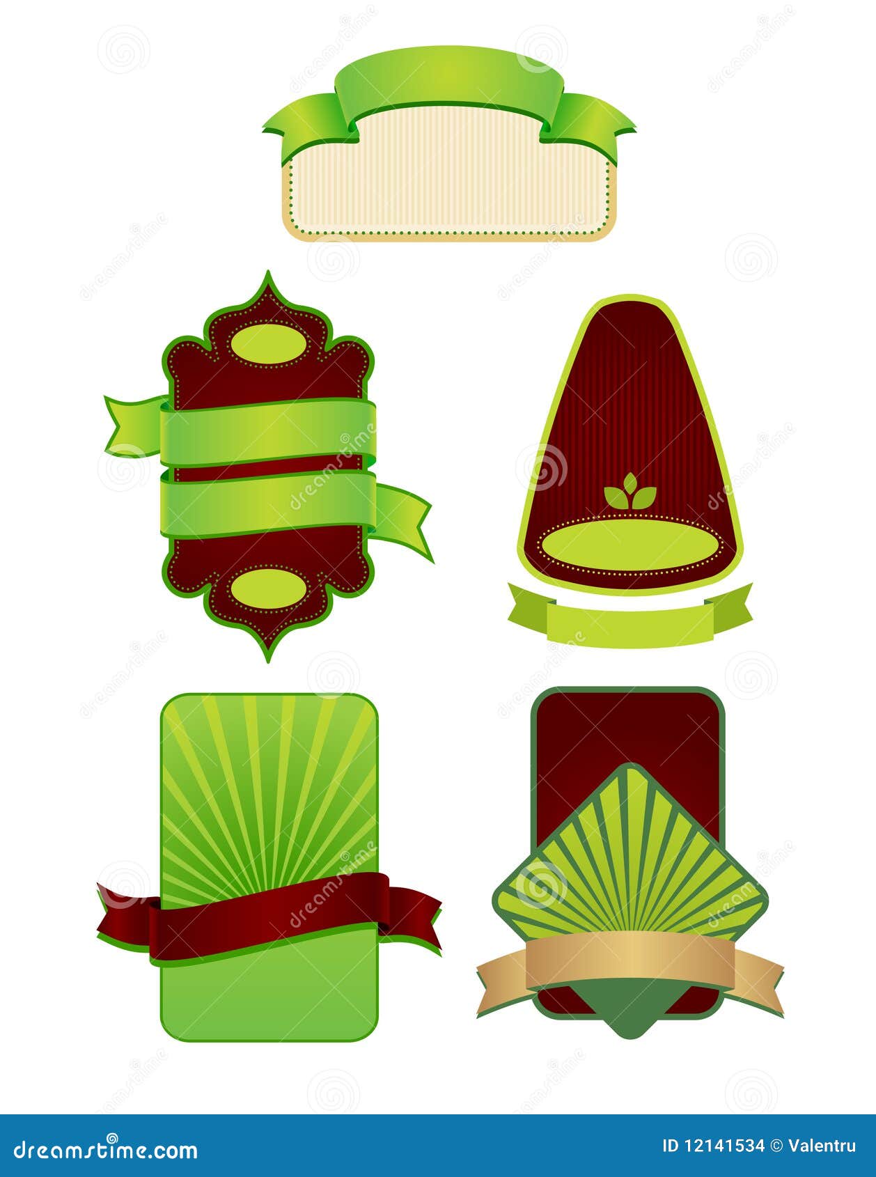 Set of frame label stock vector. Illustration of sticker - 12141534
