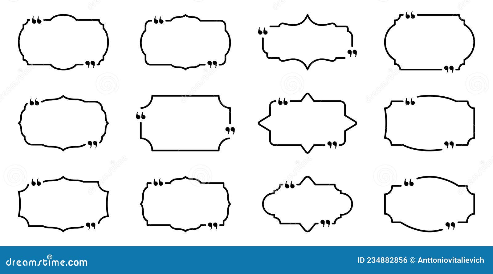 Comment Box Template Vector Illustration | CartoonDealer.com #129550818