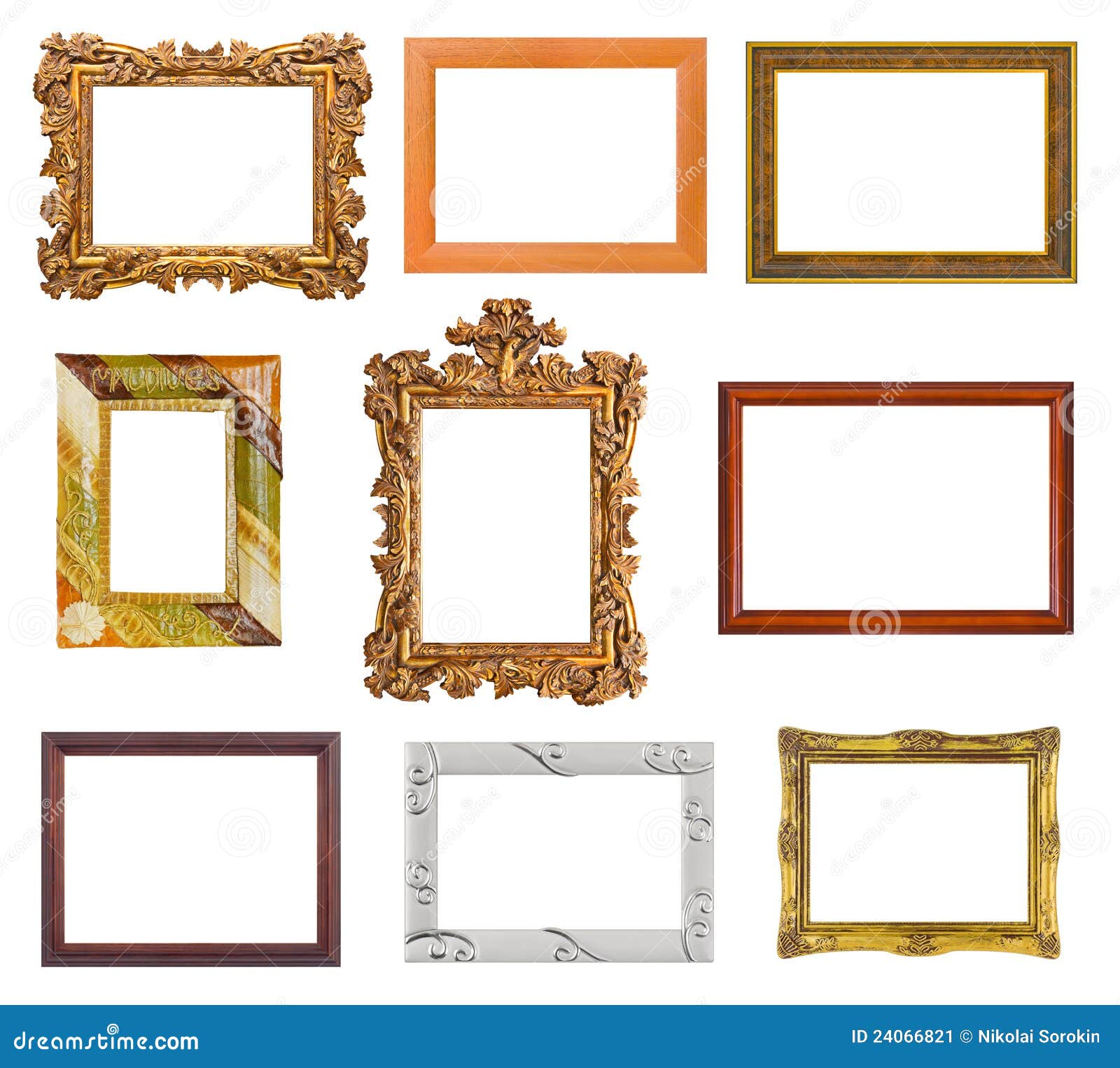 Set of frames stock image. Image of concept, border, collection - 24066821