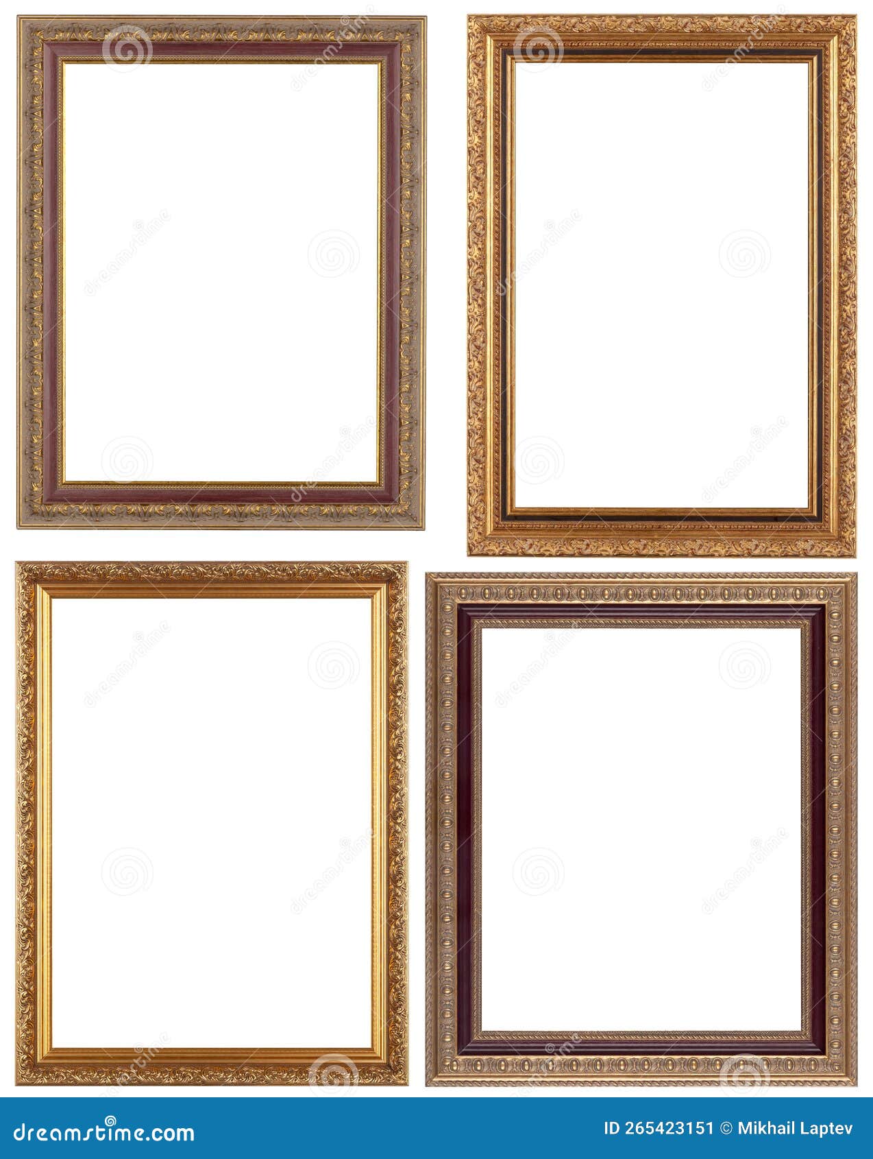 Set of frames stock image. Image of decoration, modern - 265423151